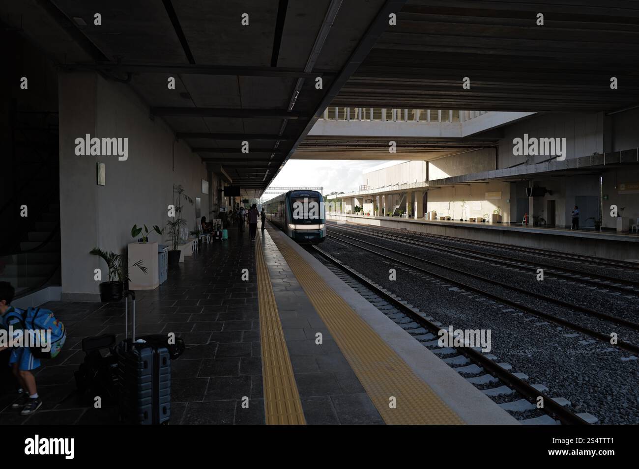 The brand new Tren Maya (Train Maya) in the Yucatán Peninsula, Quintana ...