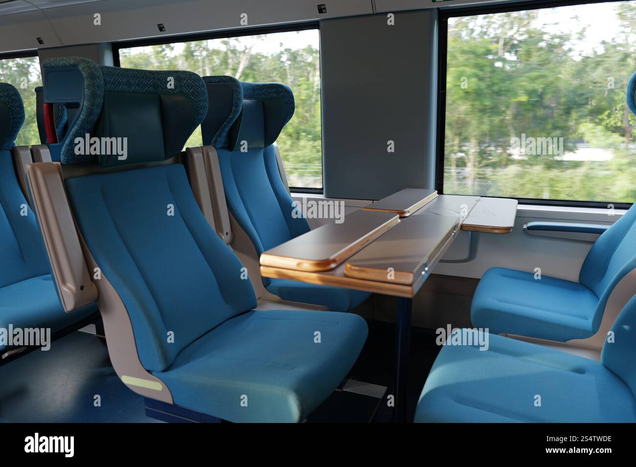 The brand new Tren Maya (Train Maya) in the Yucatán Peninsula, Quintana ...