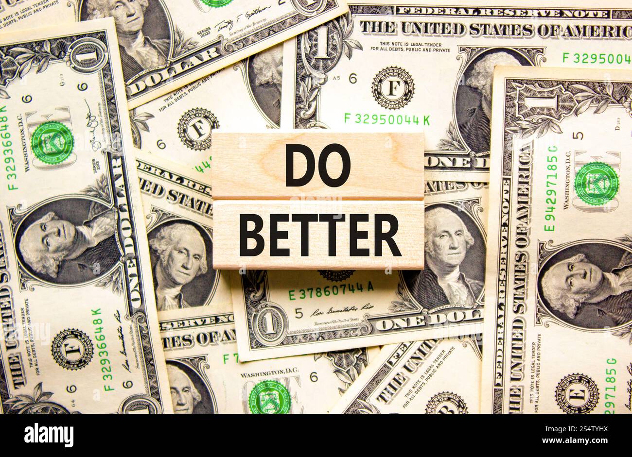 Do better symbol. Concept words Do better on beautiful wooden blocks ...