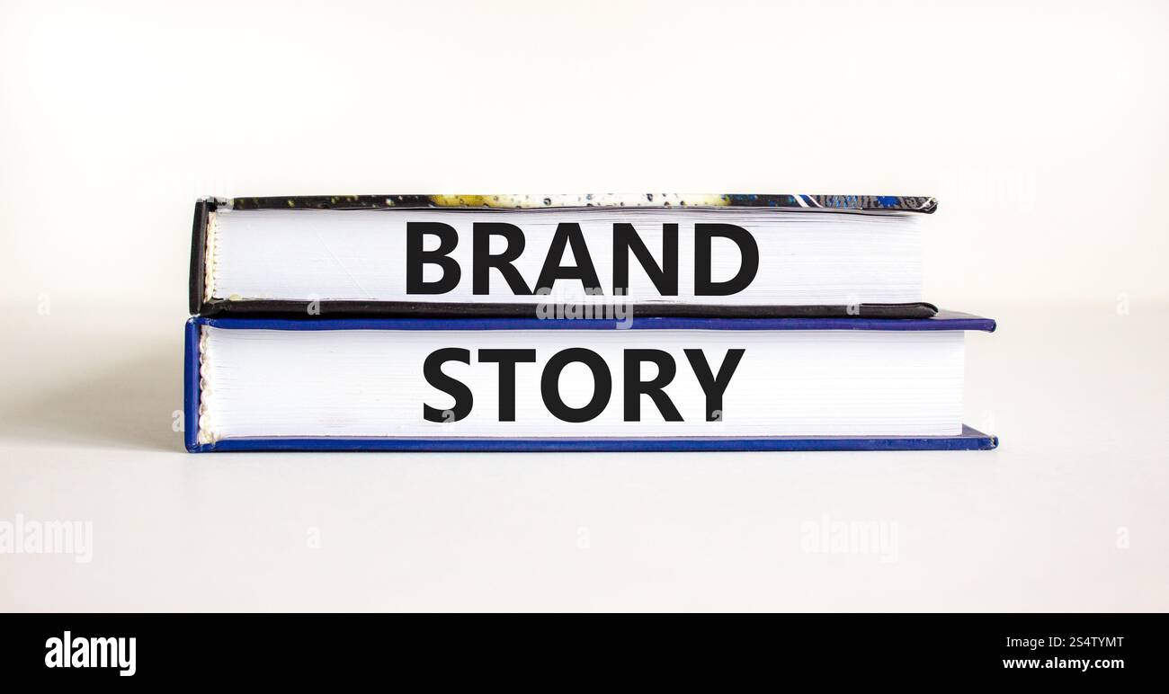 Brand story branding symbol. Concept words Brand story on beautiful ...