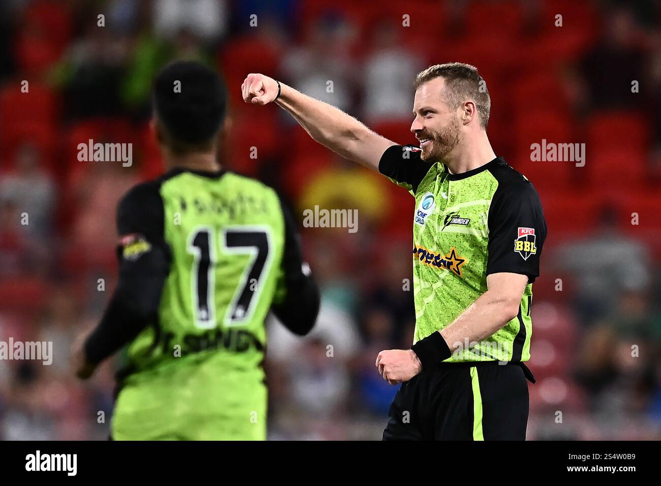 Sydney, Australia. 13th Jan, 2025. Nathan McAndrew of Sydney Thunder ...