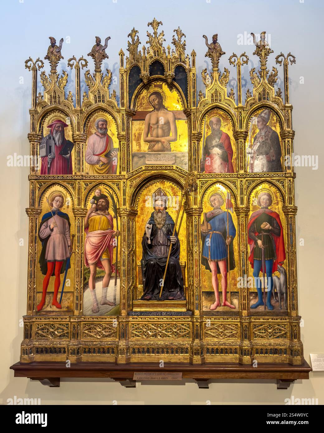 A polyptych altarpiece by Antonio Vivarini and Bartolomeo Vivarini, Vatican Museums, Vatican ...