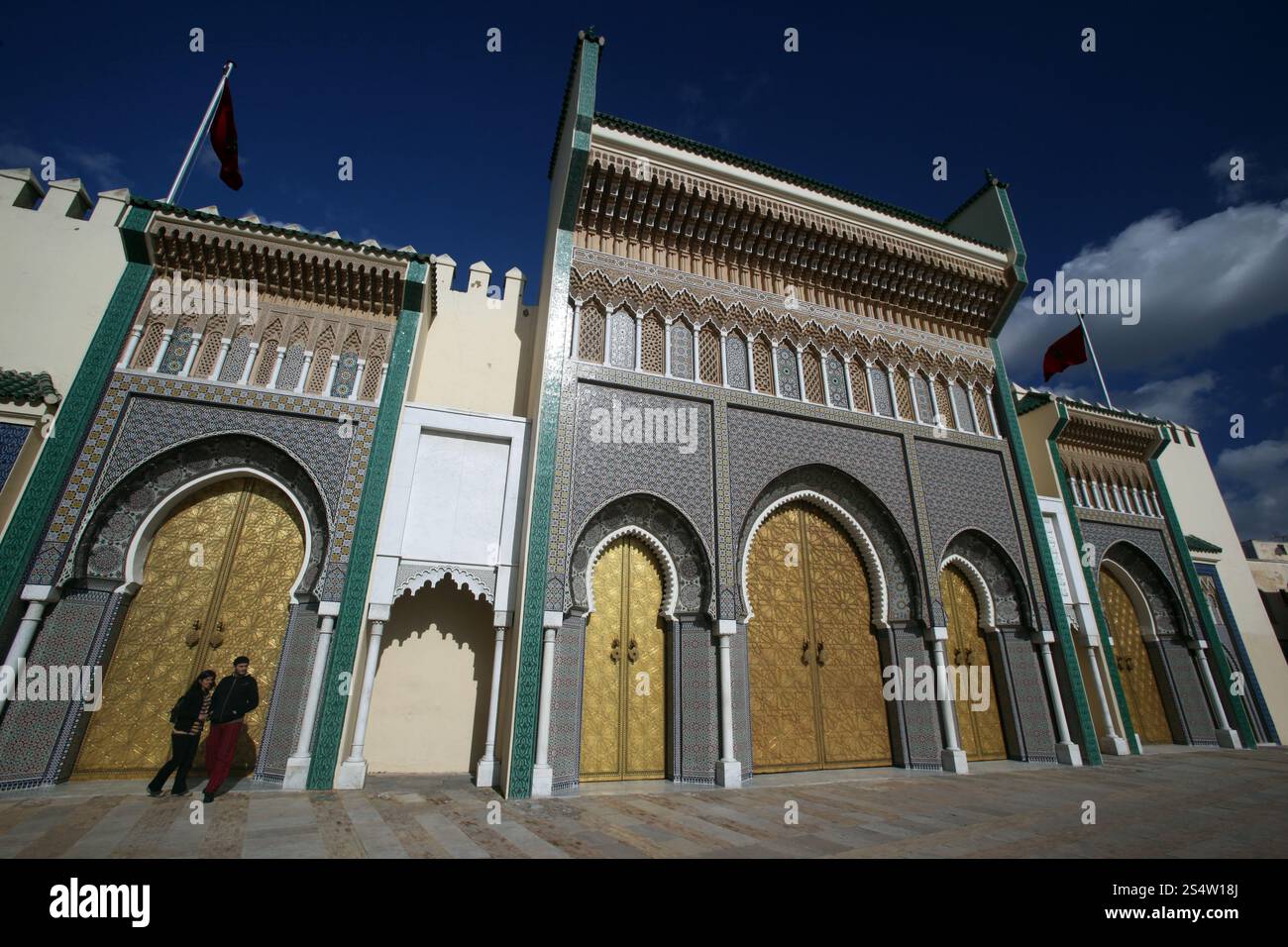 The Kindpalace of Dar el Makhzen in the old City in the historical Town ...