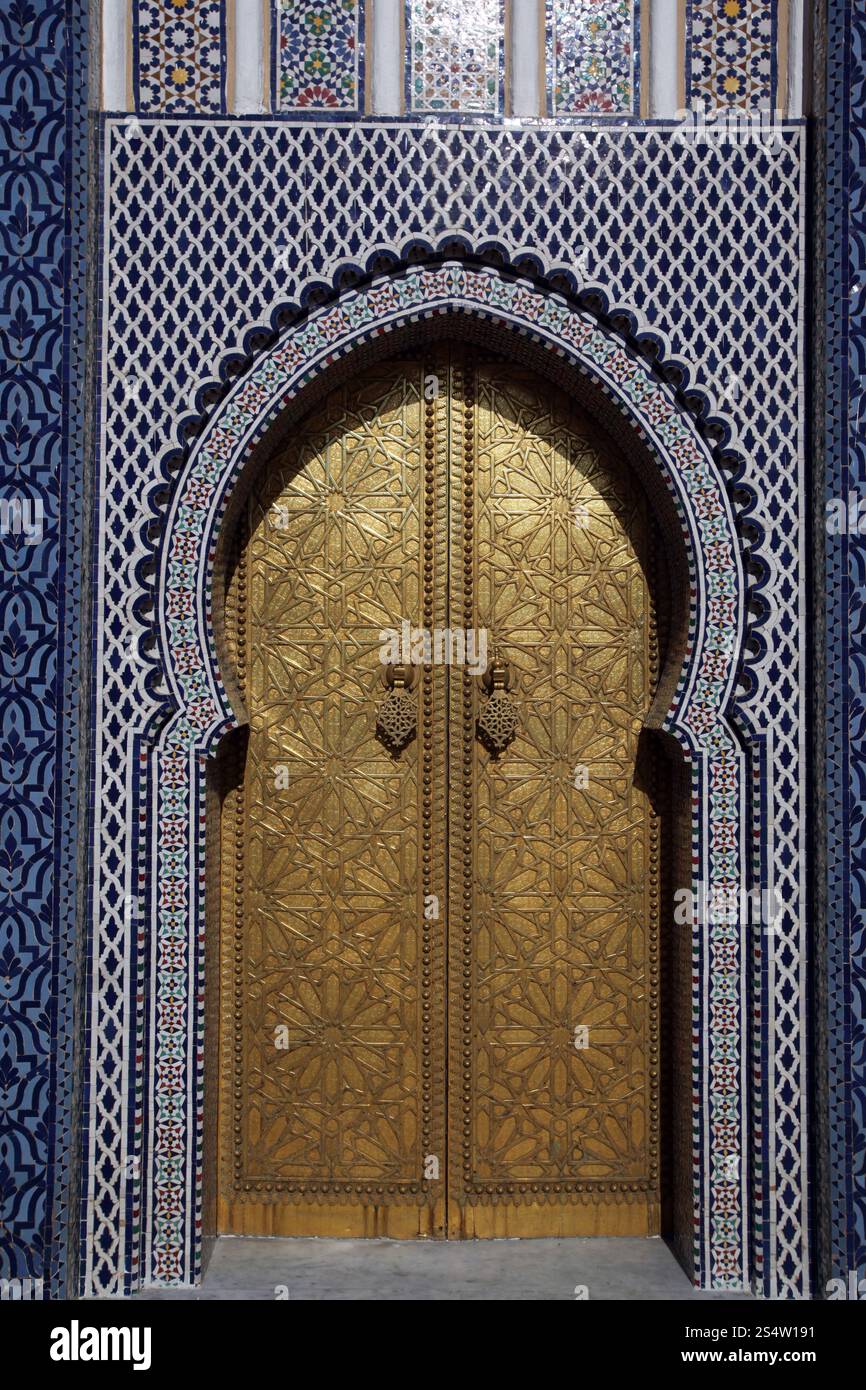 The Kindpalace of Dar el Makhzen in the old City in the historical Town ...