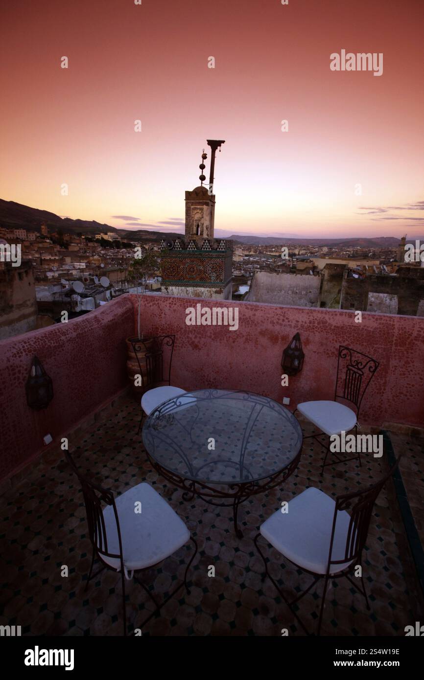 The Medina of old City in the historical Town of Fes in Morocco in ...