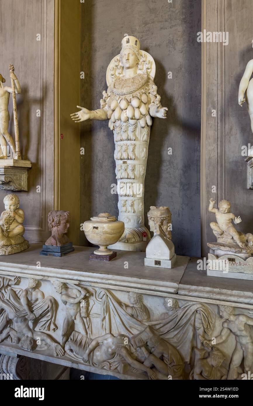 Statue of Artemis in the Gallery of the Candelabra, Pio Clementino ...