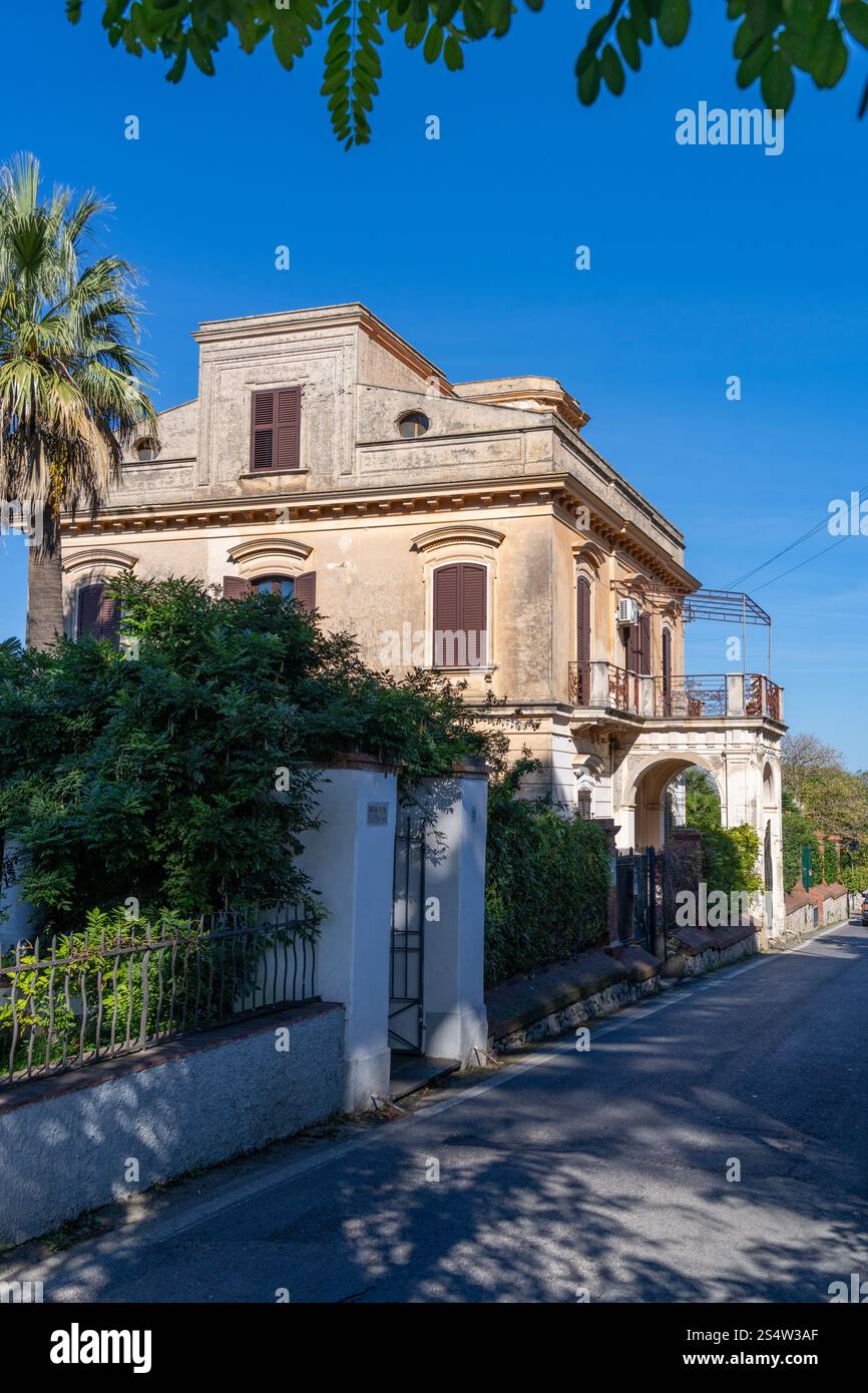 A large home with traditional architecture in Anacapri on the island of ...