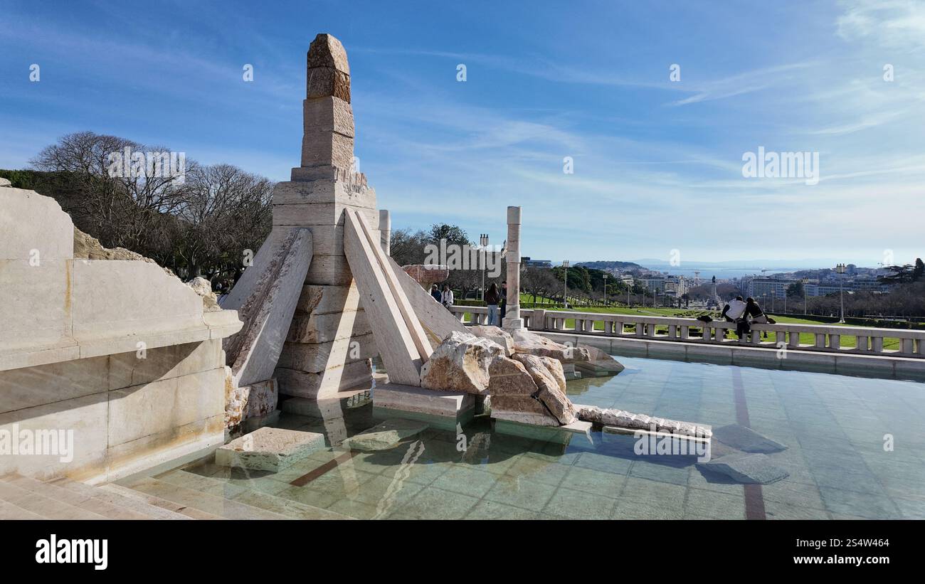 The April 25th Monument (Monumento ao 25 de Abril) is a large concrete ...