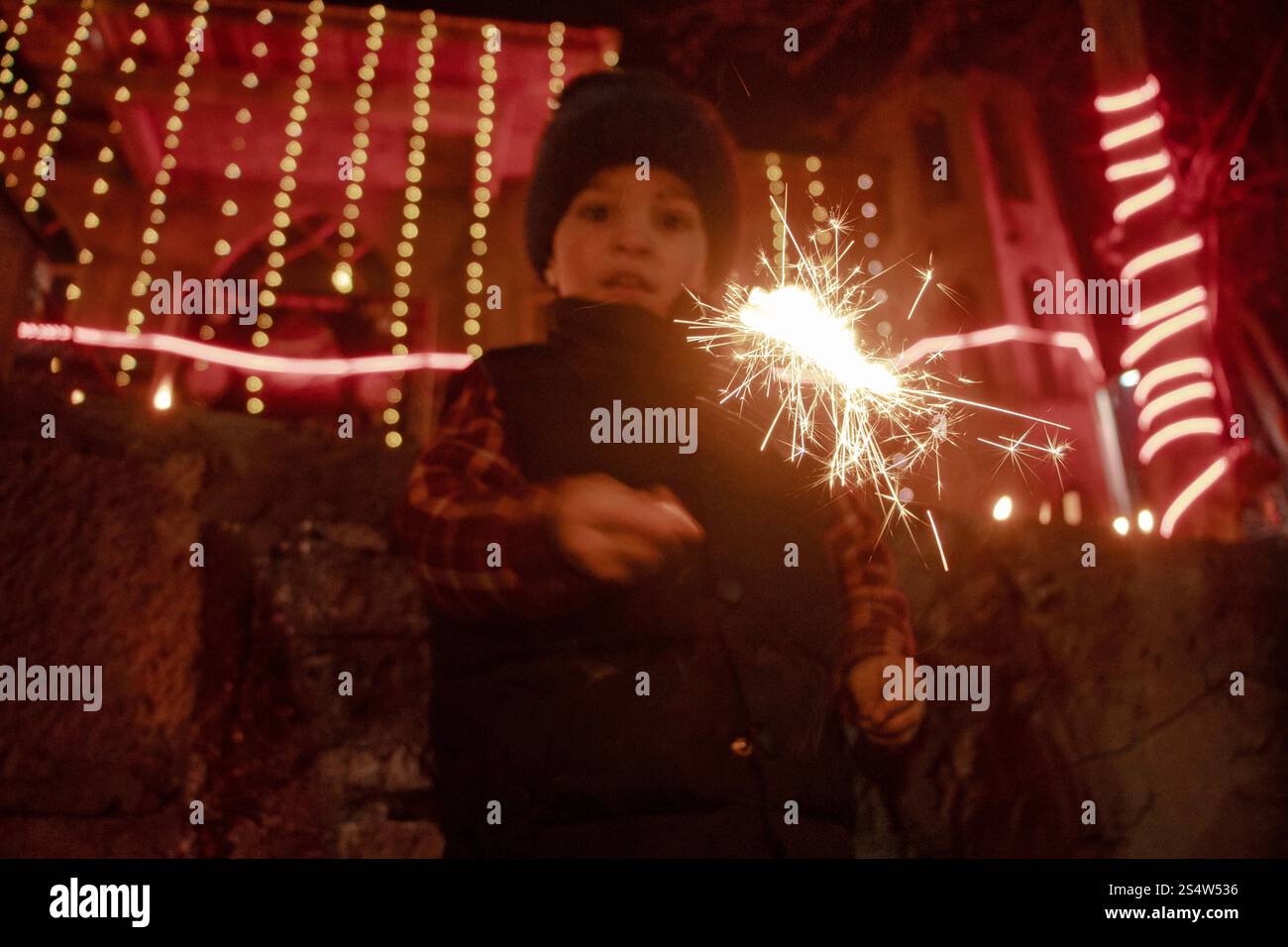 Srinagar, Jammu And Kashmir, India. 13th Jan, 2025. A Shia Muslim boy ...