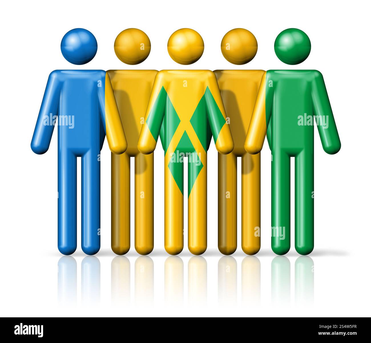 National flag saint vincent grenadines Cut Out Stock Images & Pictures ...