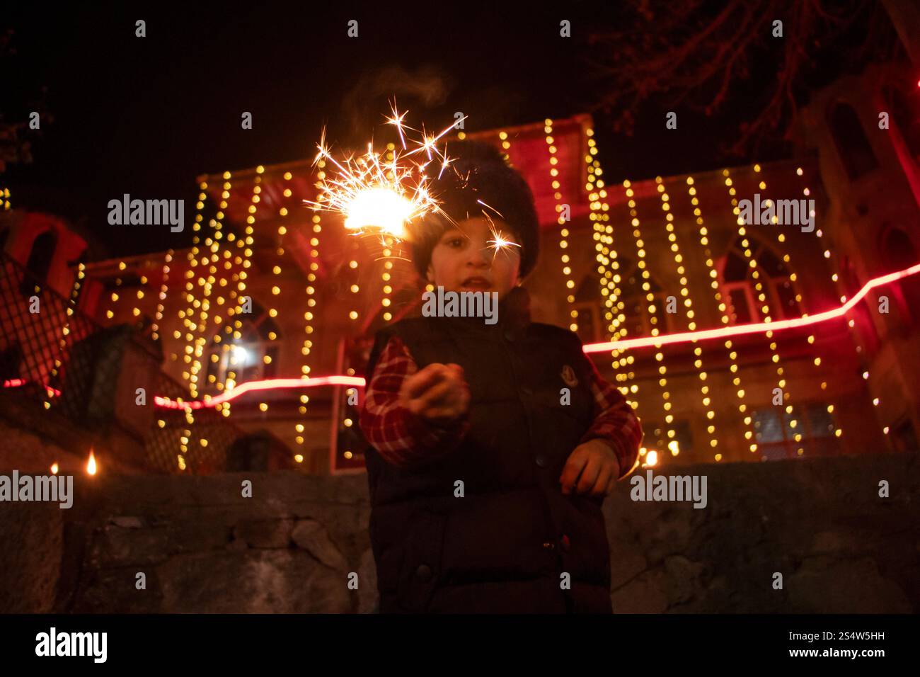 Srinagar, Jammu And Kashmir, India. 13th Jan, 2025. A Shia Muslim boy ...