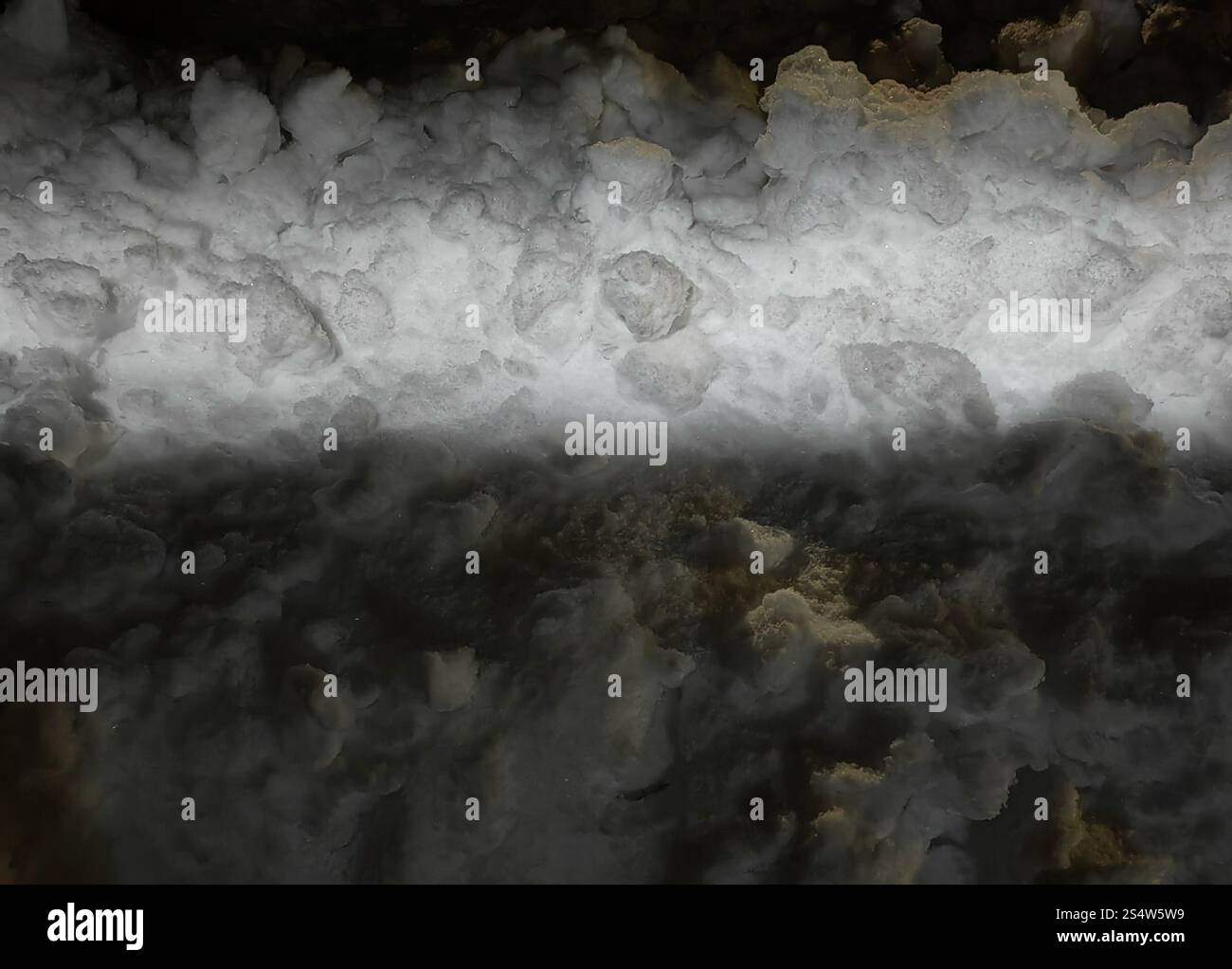 Layers of Snow: Light and Shadow Patterns Stock Photo - Alamy