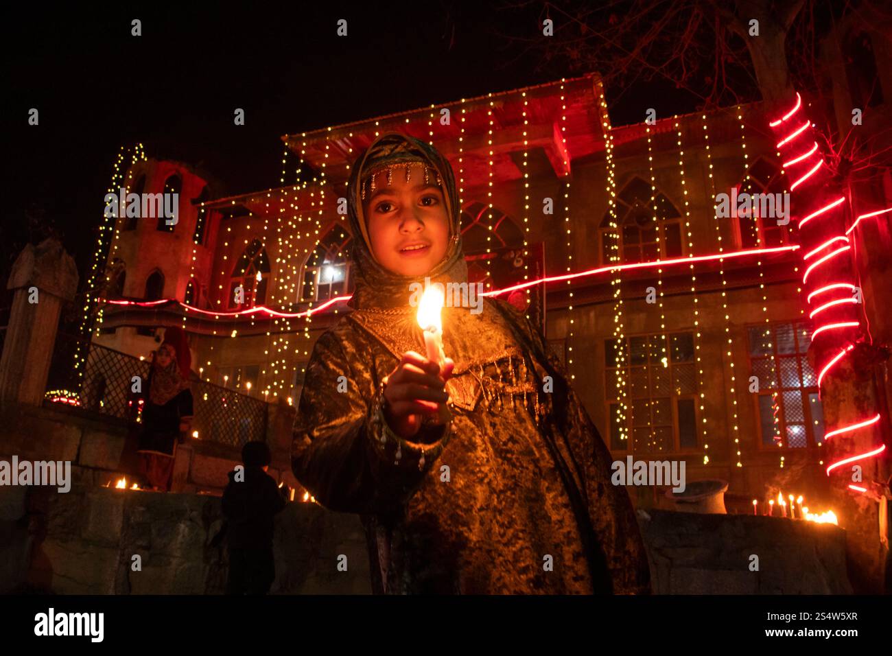 Srinagar, Jammu And Kashmir, India. 13th Jan, 2025. A Shia Muslim boy ...