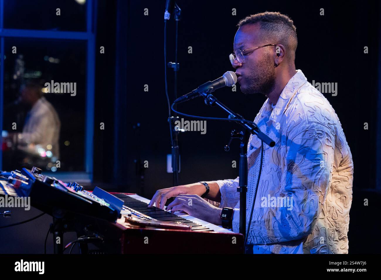 Michael Mayo performs during Winter JazzFest Manhattan Marathon at ...
