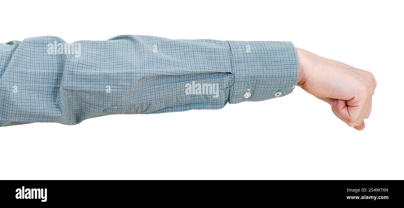 hand gesture - manager punches isolated on white background Stock Photo ...