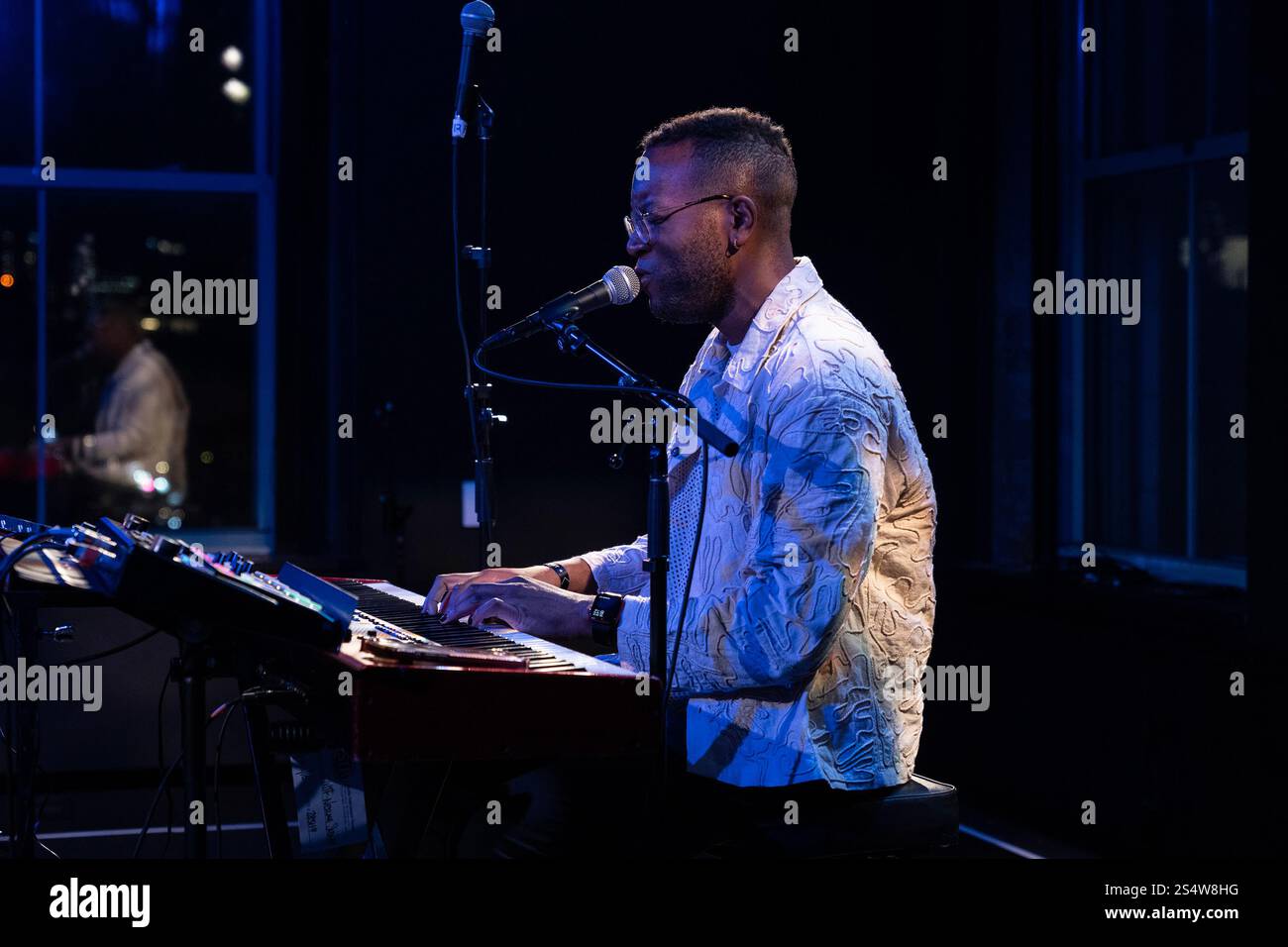 Michael Mayo performs during Winter JazzFest Manhattan Marathon at ...