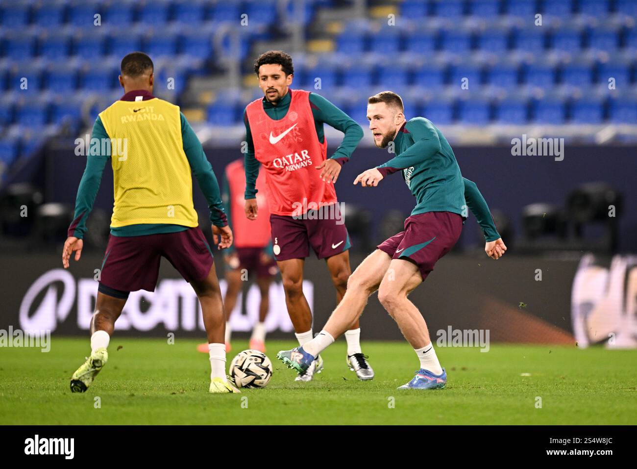 37 Milan SKRINIAR (psg) during Paris Saint Germain and Monaco training ...
