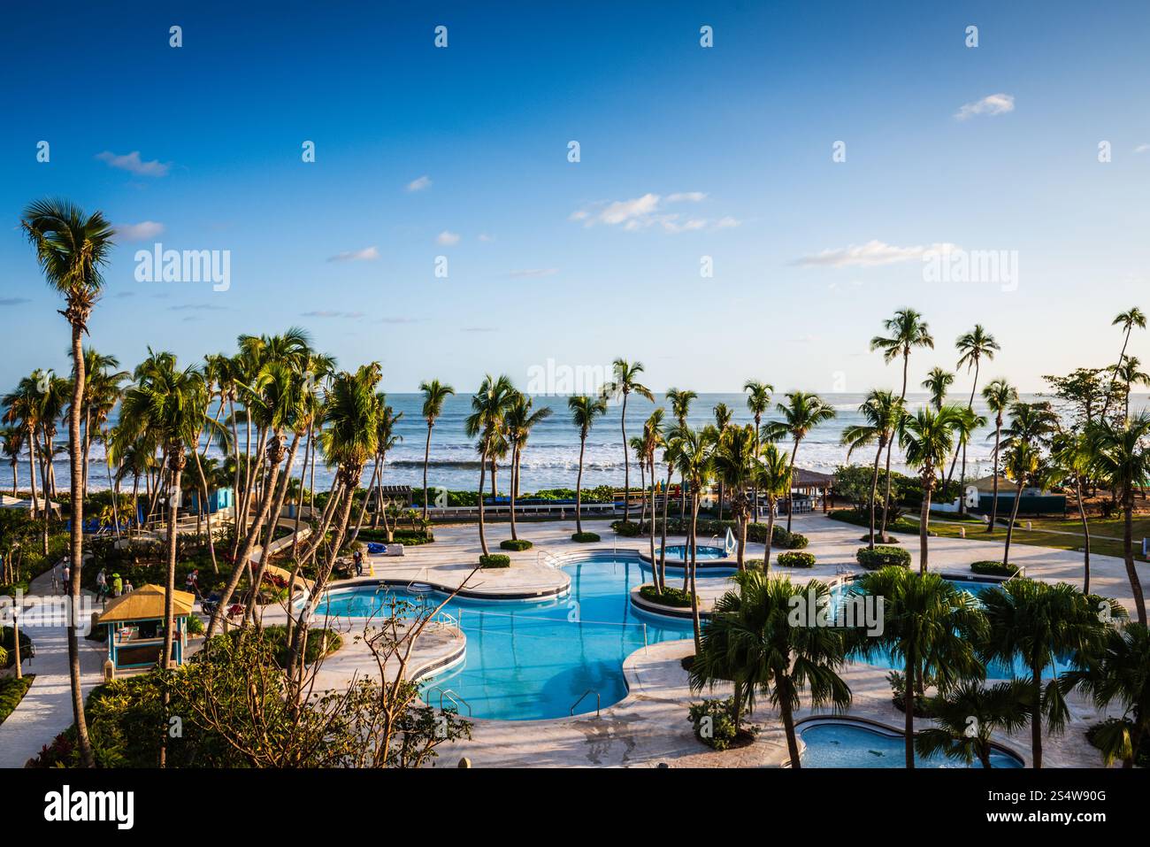 Rio Grande, Puerto Rico - March 7, 2018: Pool at the Wyndham Grand Río ...