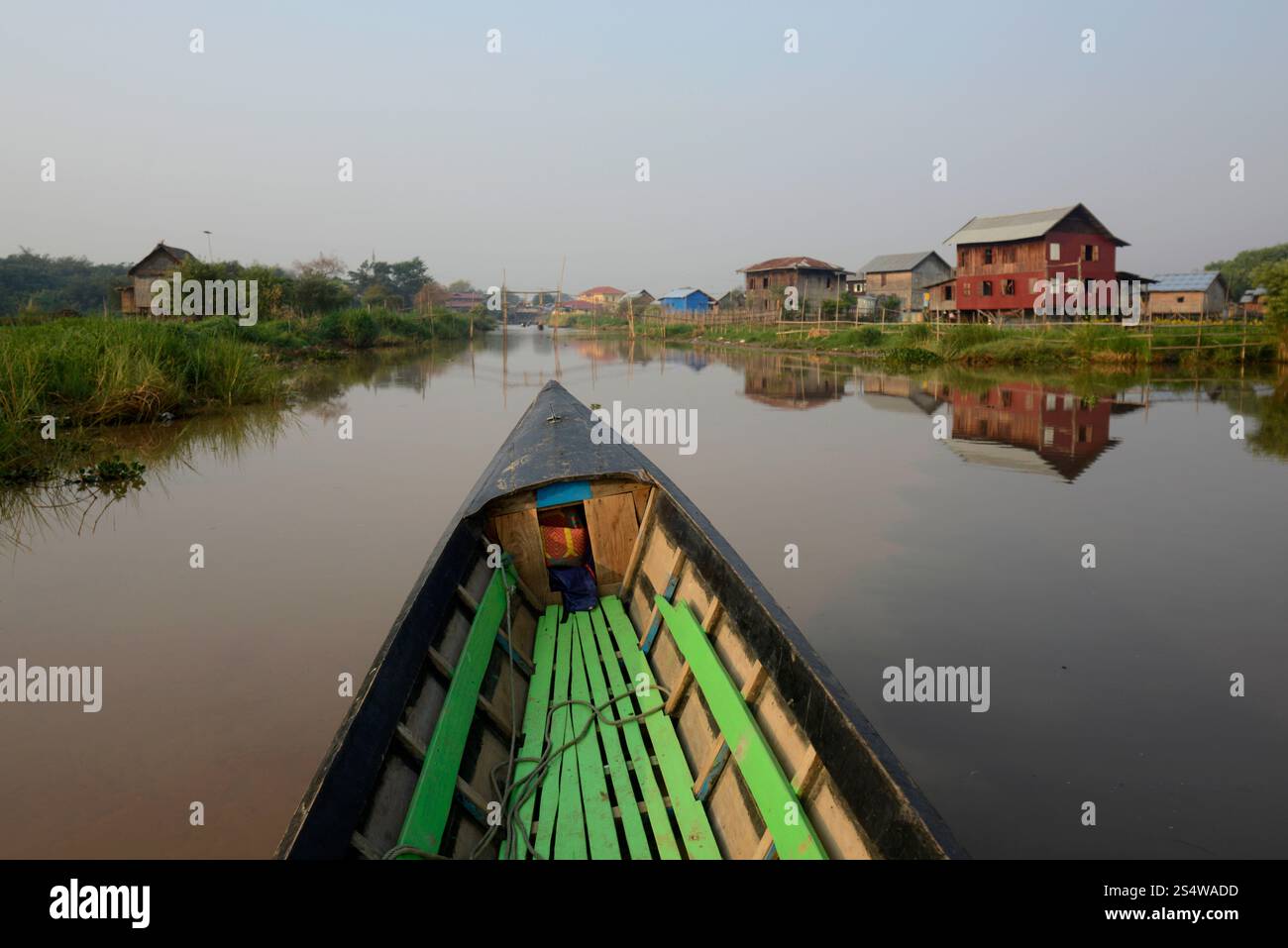 the floating gardens at the Inle Lake in the Shan State in the east of ...
