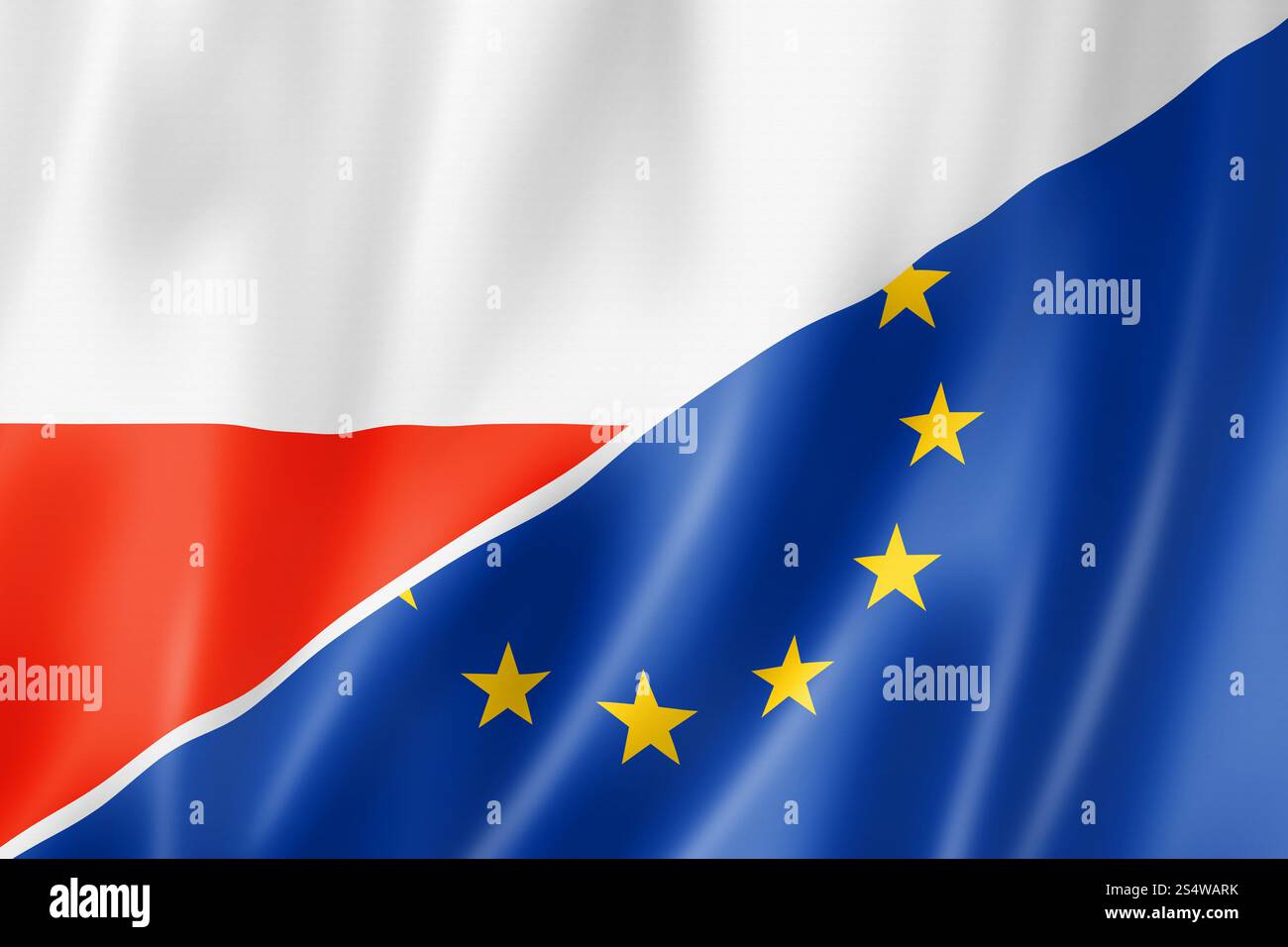 Mixed polish and european union flag hi-res stock photography and ...
