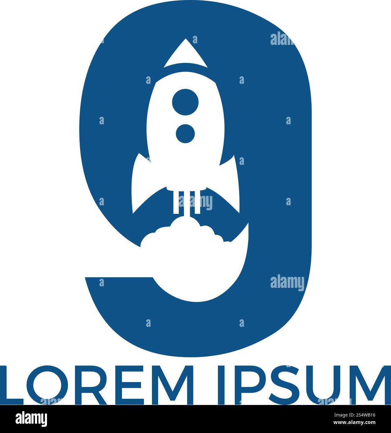 Letter G Rocket Logo Design. Letter G Logo With Rocket Launch Inside ...