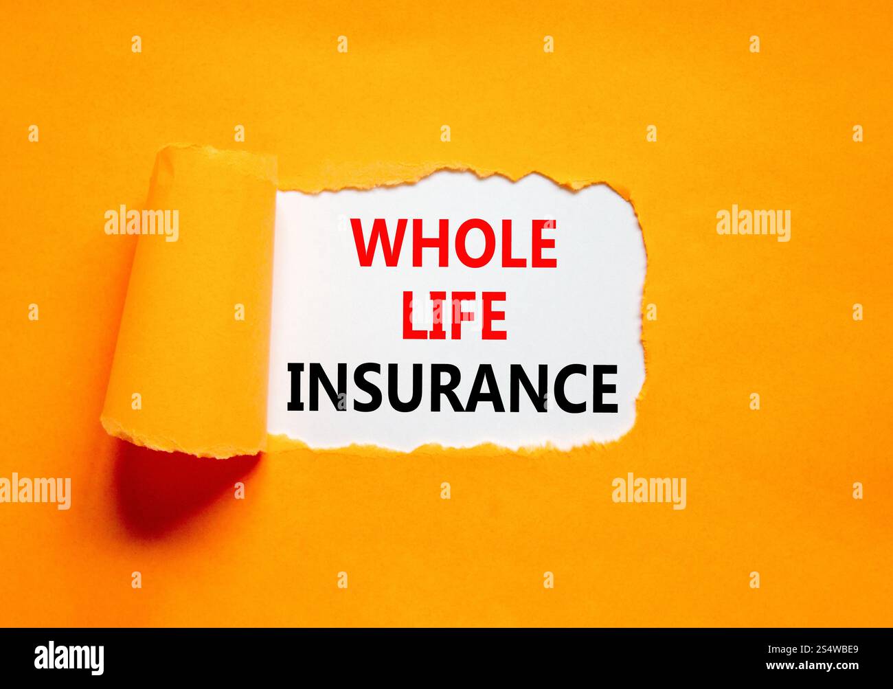 Whole life insurance symbol. Concept words Whole life insurance on ...