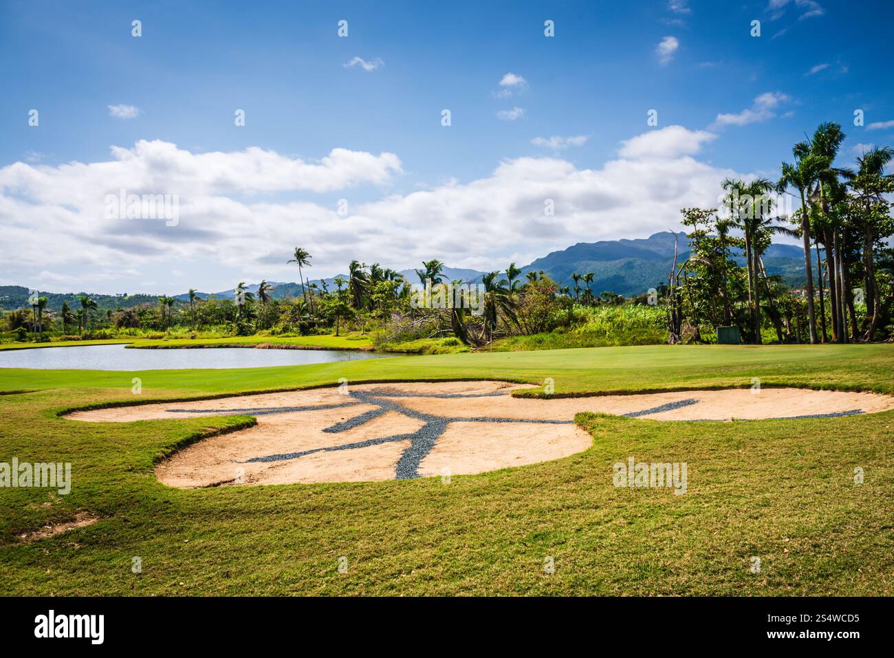Rio Grande, Puerto Rico - March 7, 2018: Golf course at the Wyndham ...