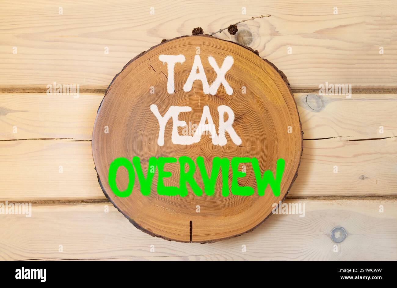 Tax year overview symbol. Concept words Tax year overview on beautiful ...