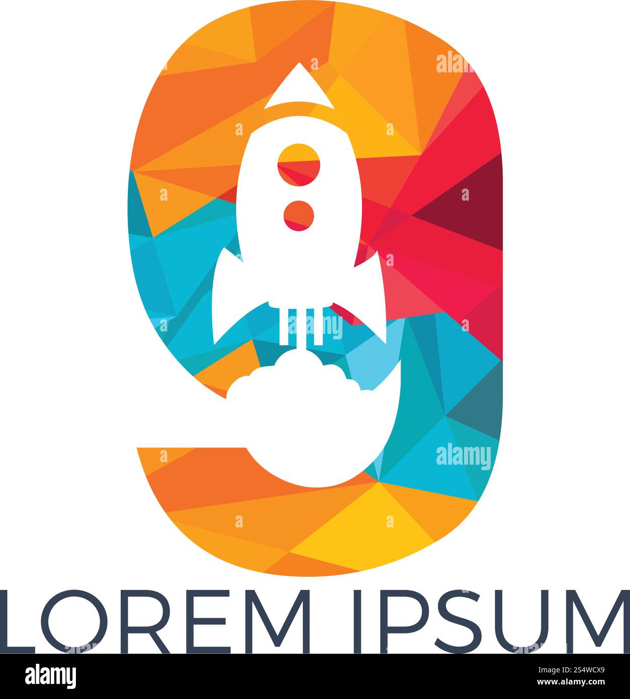 Letter G Rocket Logo Design. Letter G Logo With Rocket Launch Inside ...