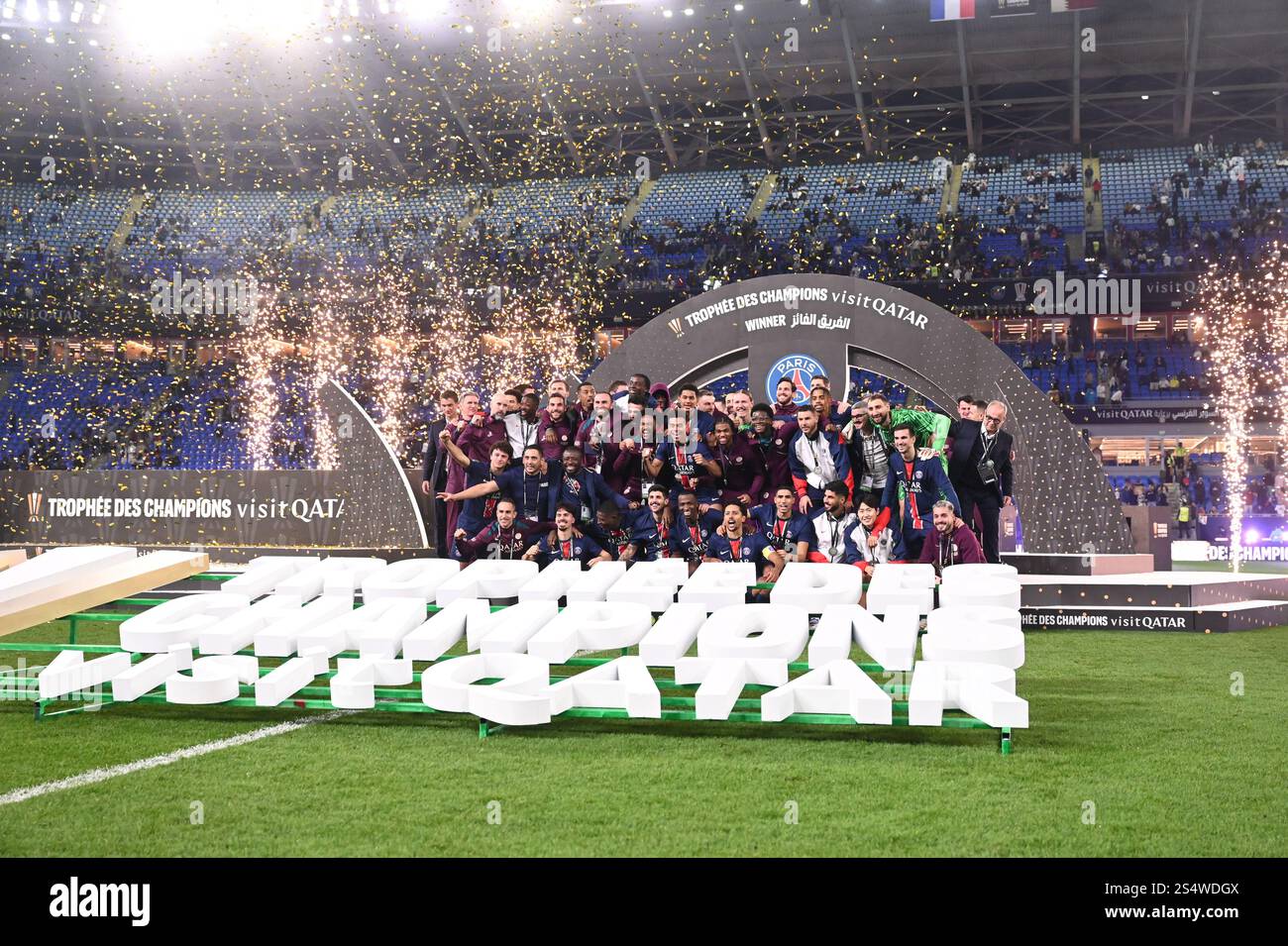 during the Trophee des Champions Final match between Paris and Monaco ...