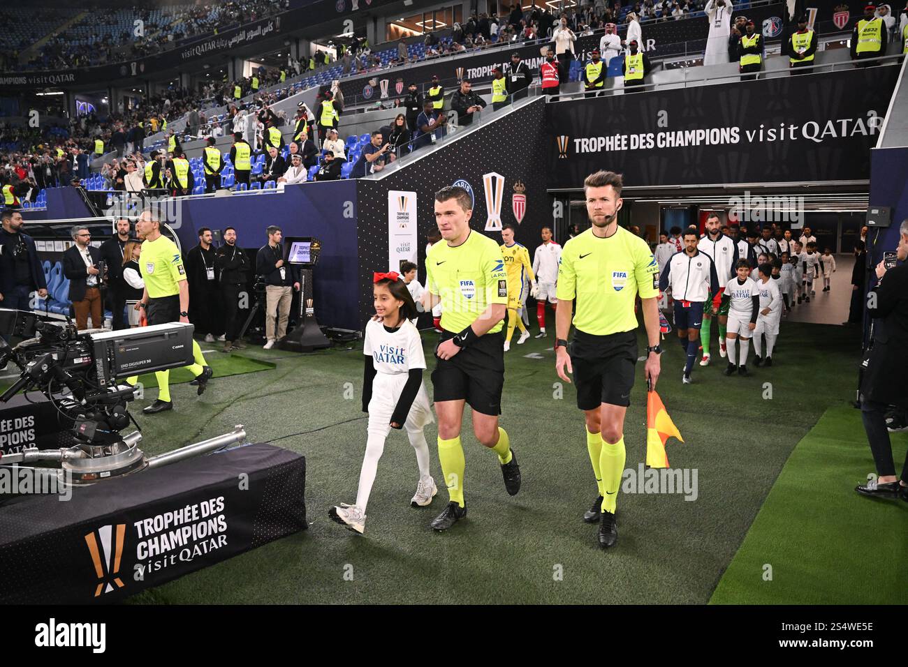 during the Trophee des Champions Final match between Paris and Monaco ...