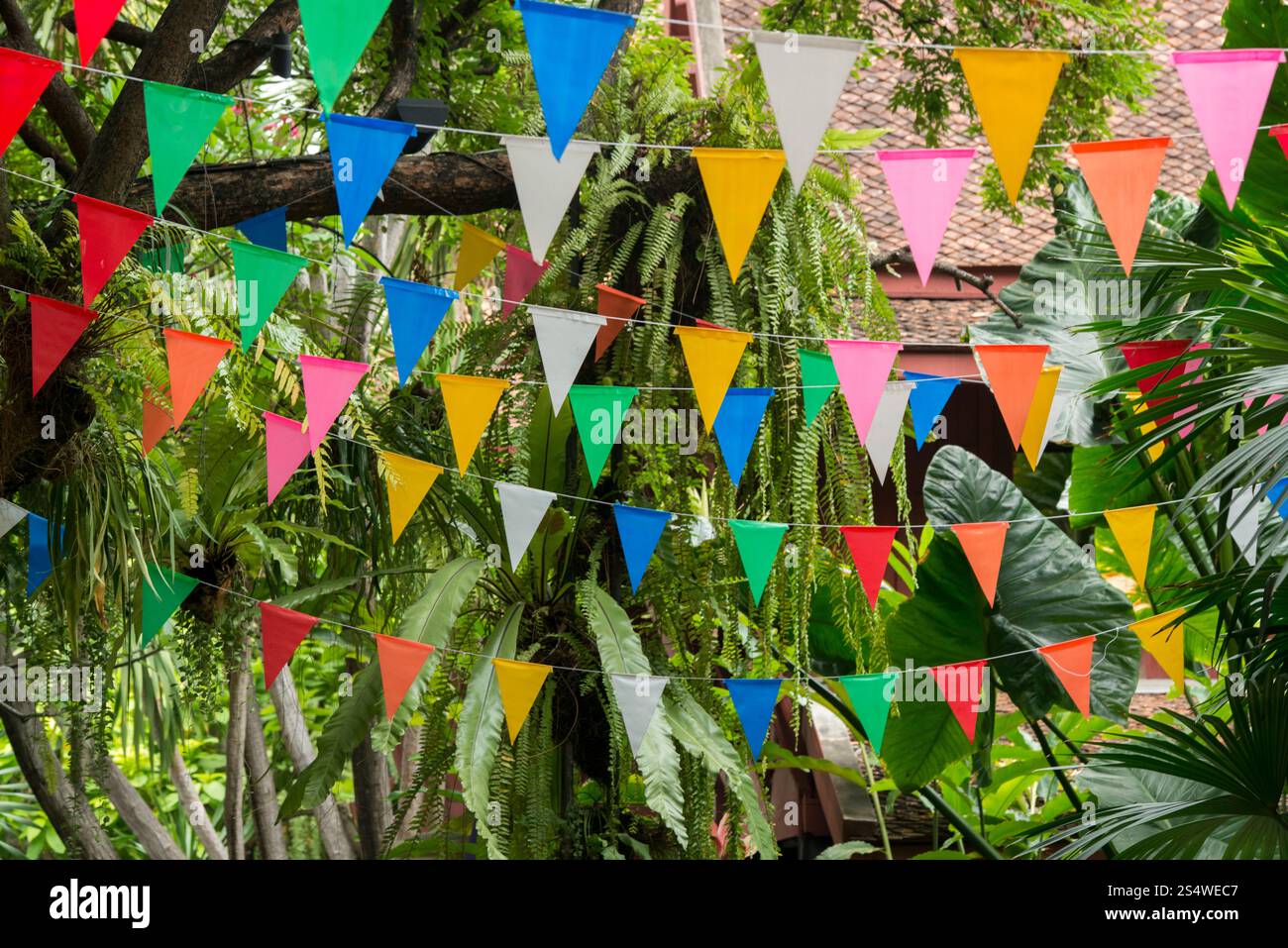 the Garden of the Jim Thompson House near the Siam Square in the city ...