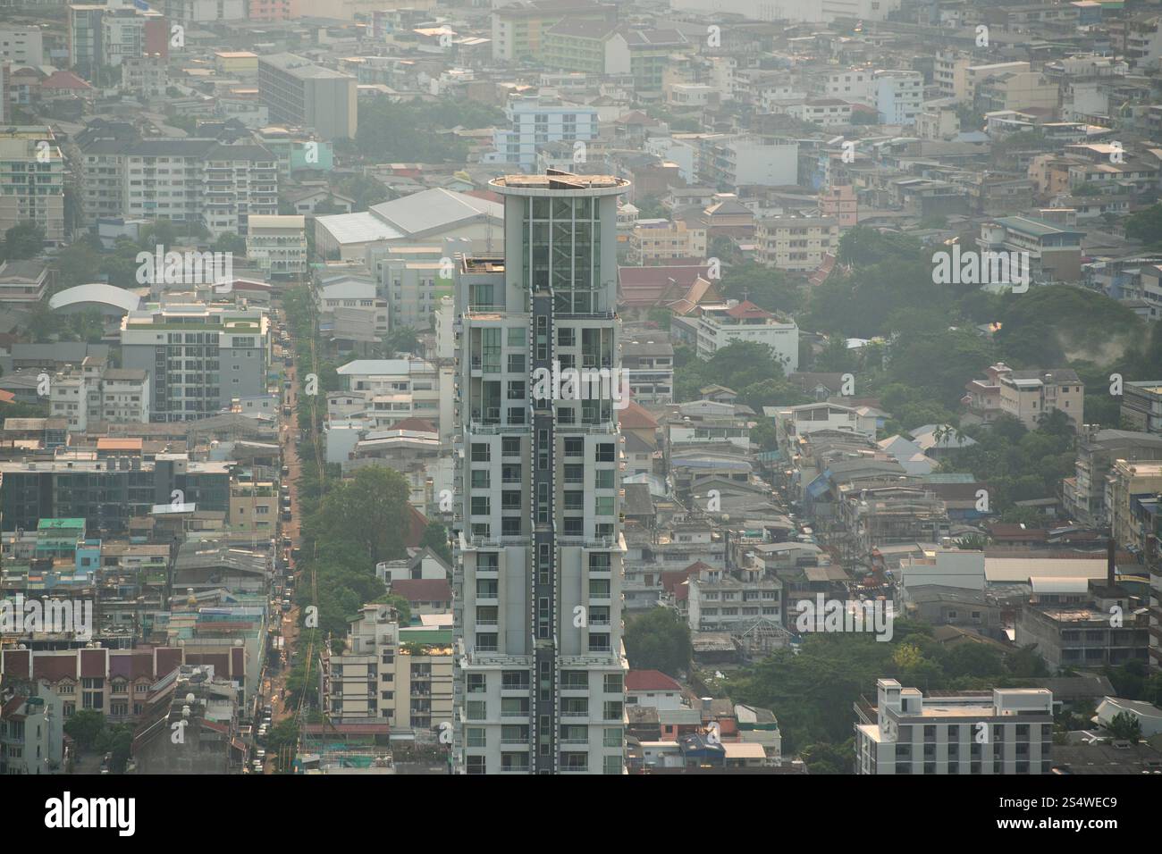 The Skyline view from the Sky Bar at the Riverside Aerea in the city of ...