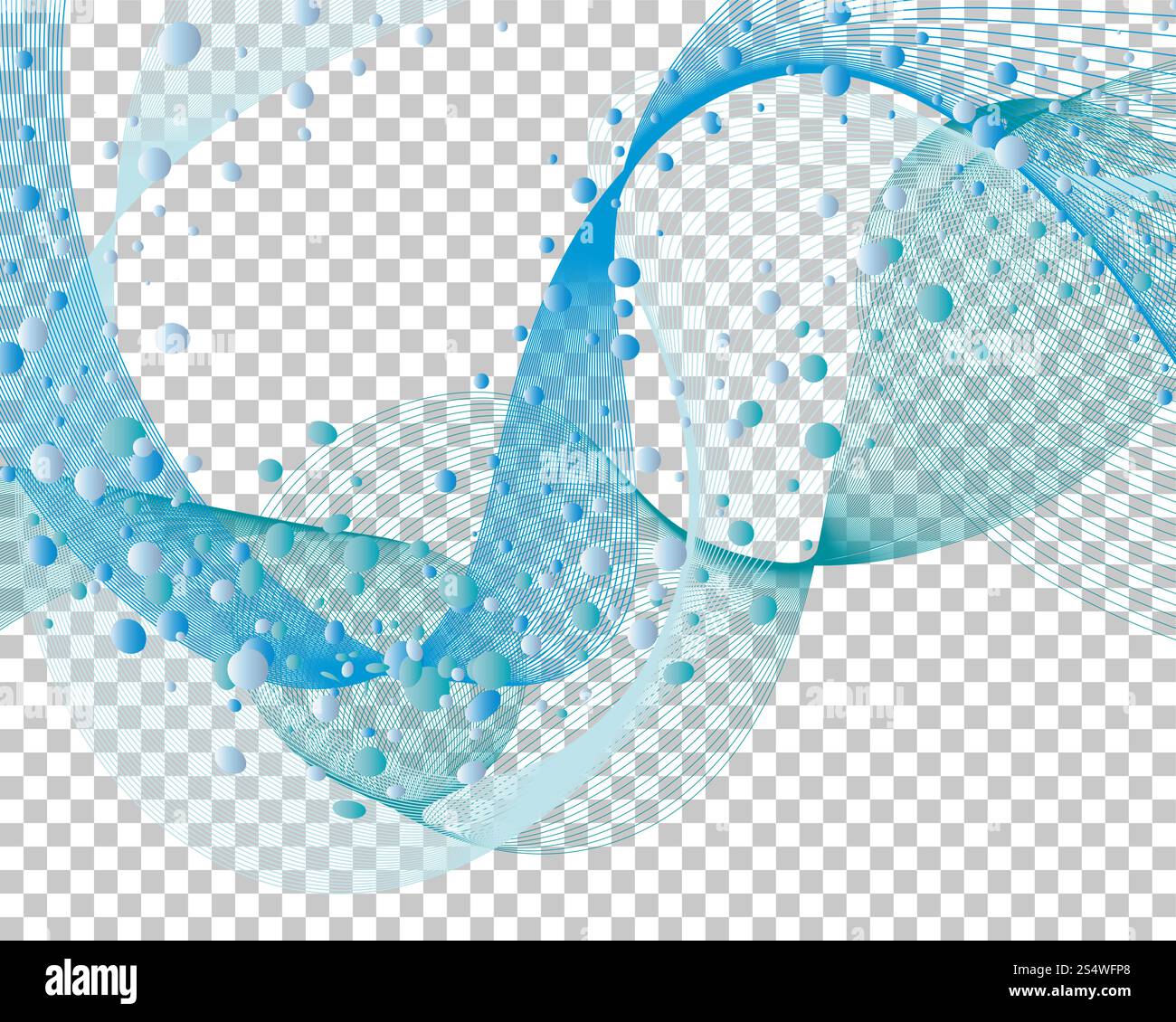 Abstract water background with transparency grid on back. Vector ...