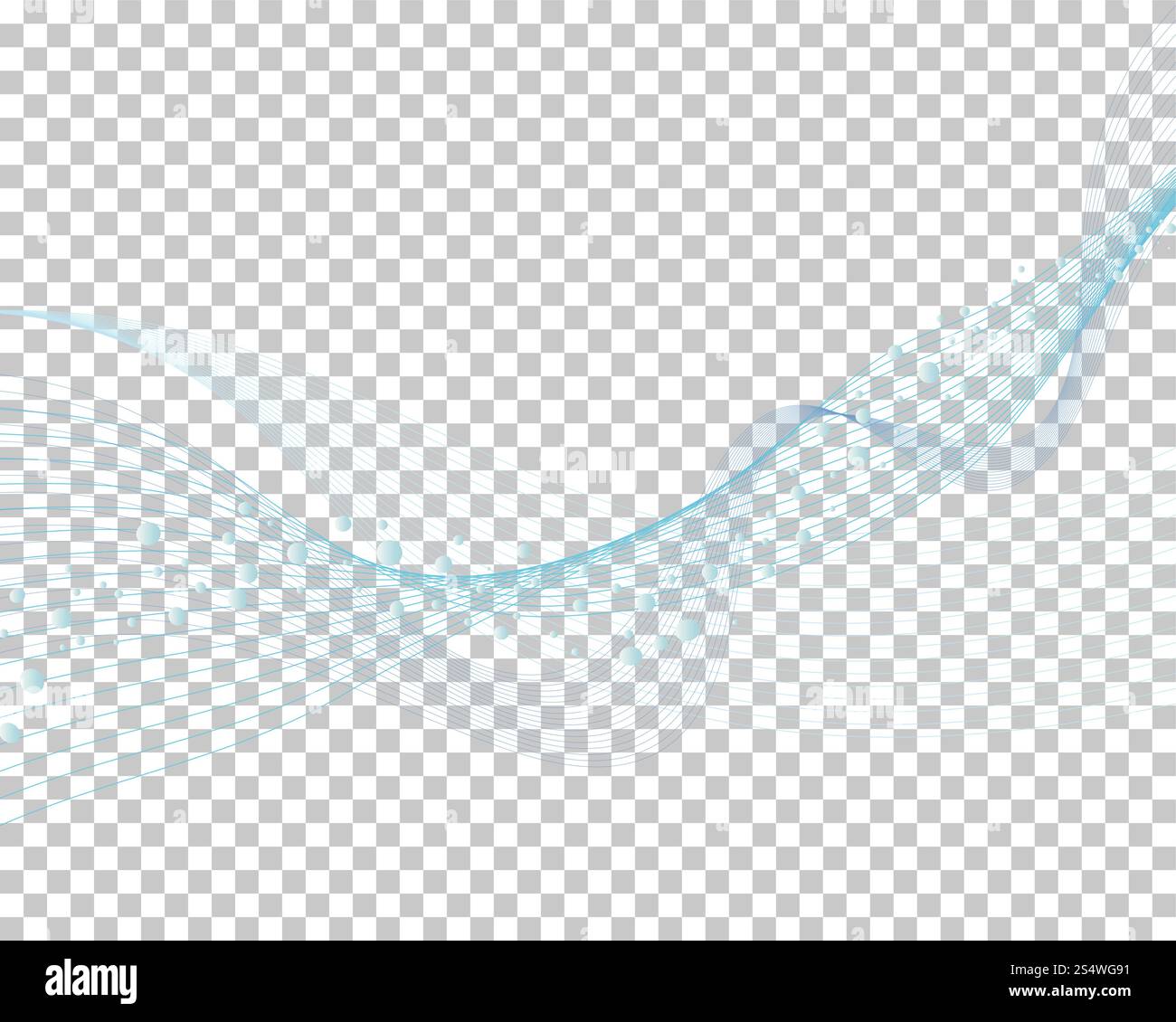 Abstract water background with transparency grid on back. Vector ...
