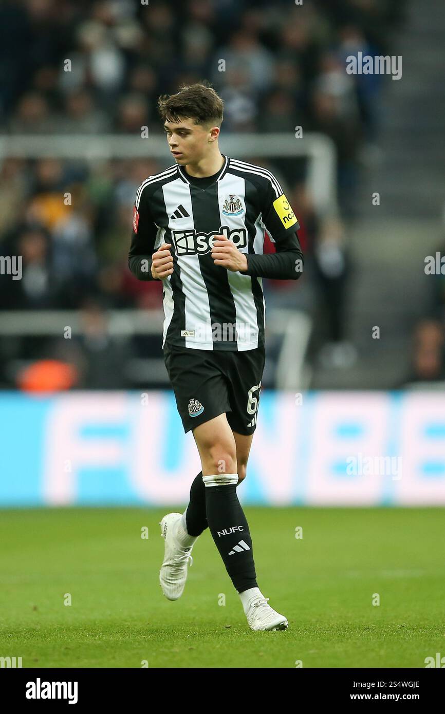 Saint James' Park, Newcastle, England - 12th January 2025 Lewis Miley ...