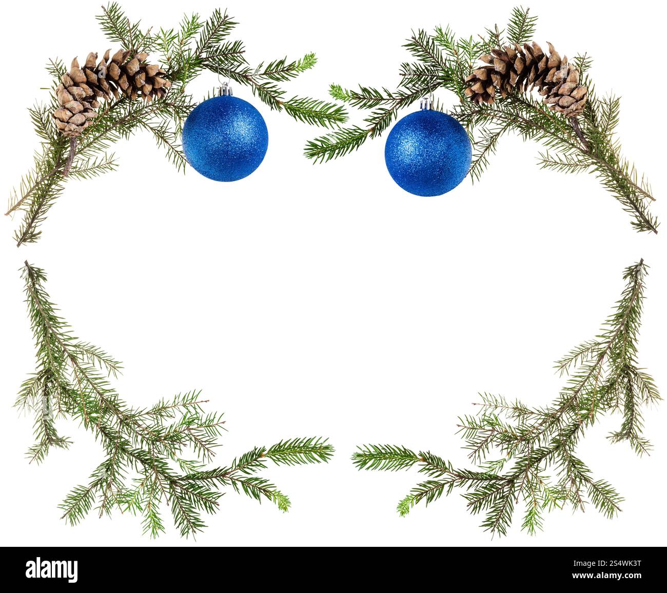 Blue winter green decor Cut Out Stock Images & Pictures - Alamy