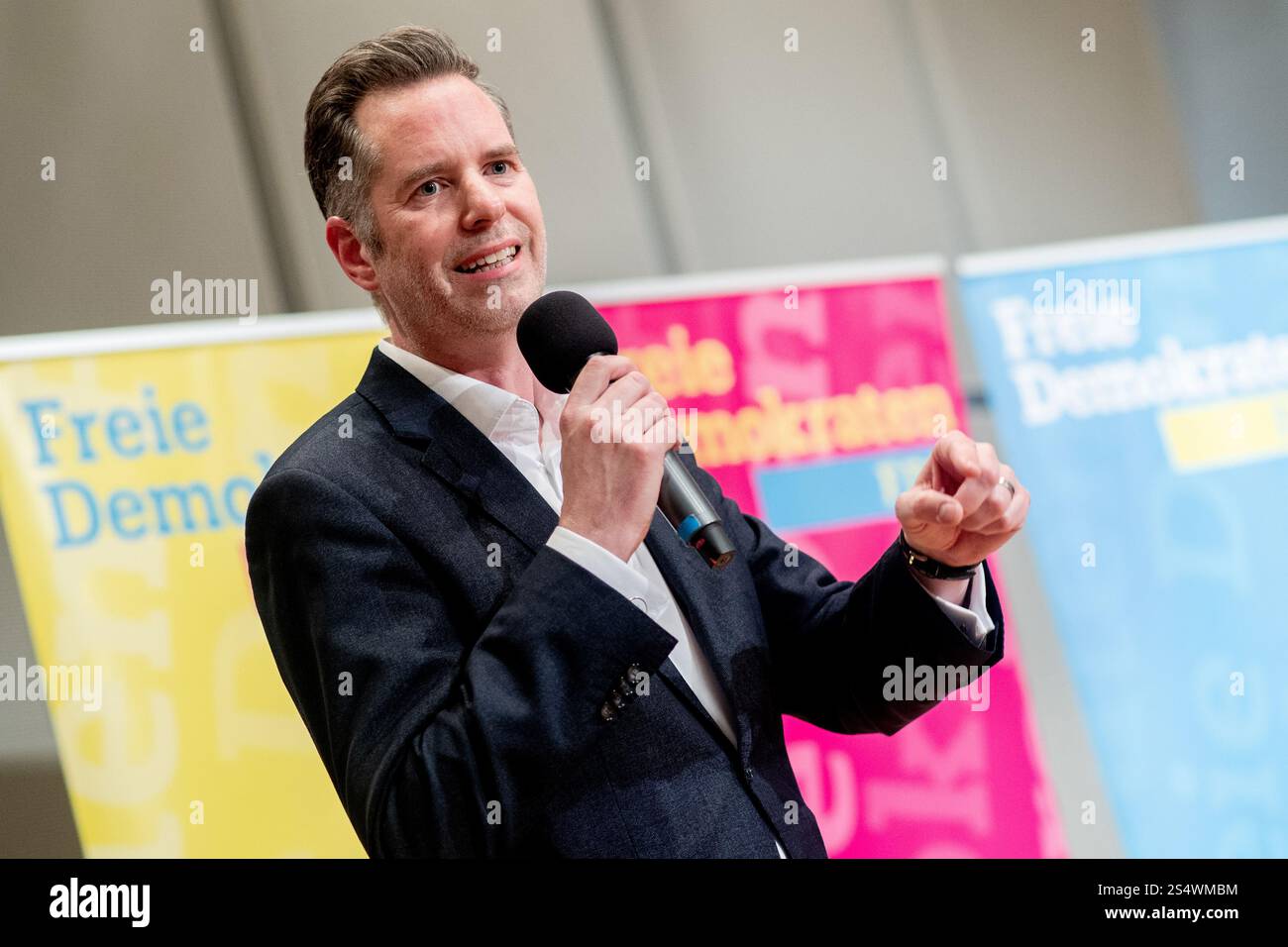 13 January 2025, Lower Saxony, Oldenburg: Christian Dürr, leader of the ...