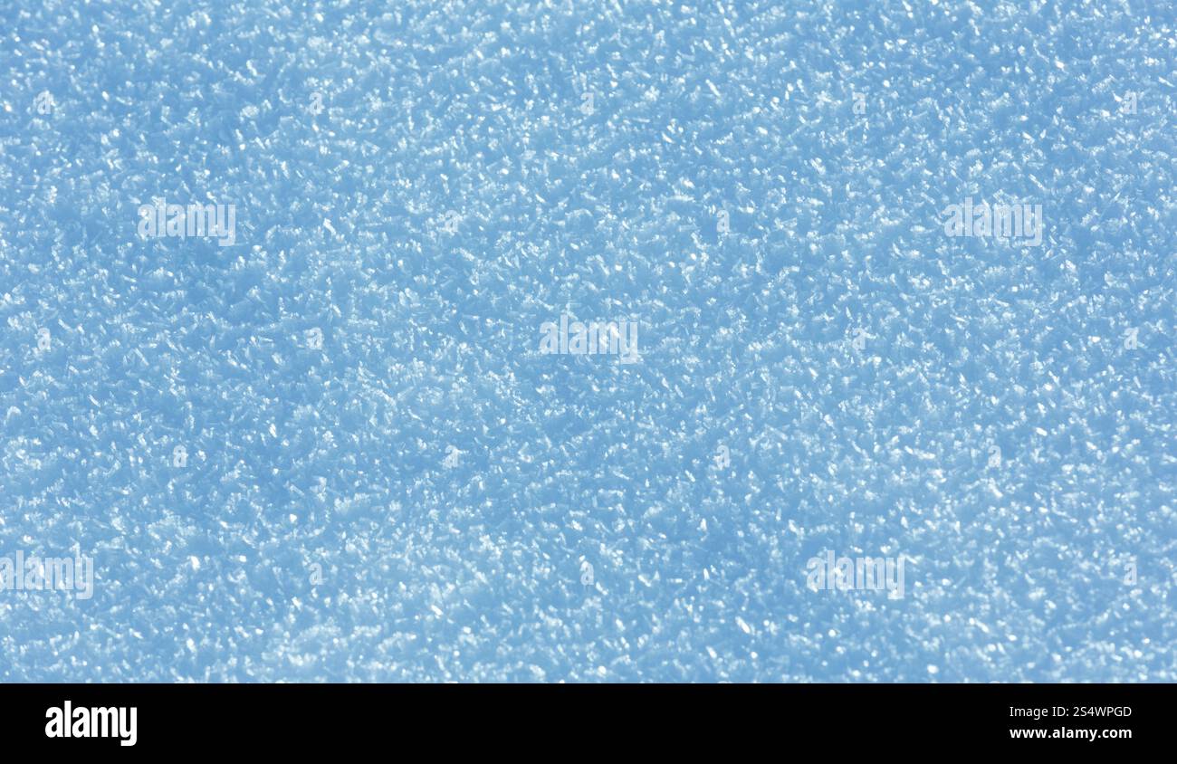 Snow snowflake crystals close-up. Snowy background Stock Photo - Alamy