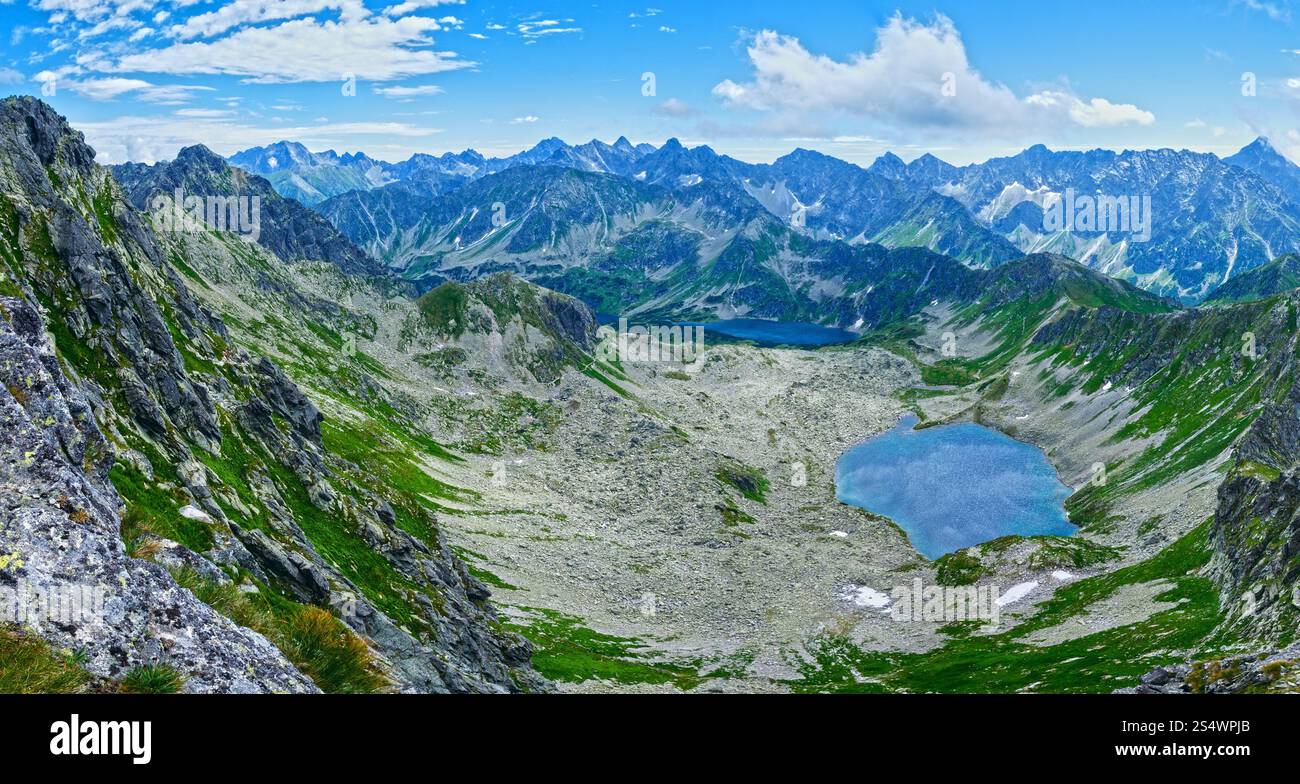 Tatra Mountain, Poland, view from Swinica mount slope to Valley ...