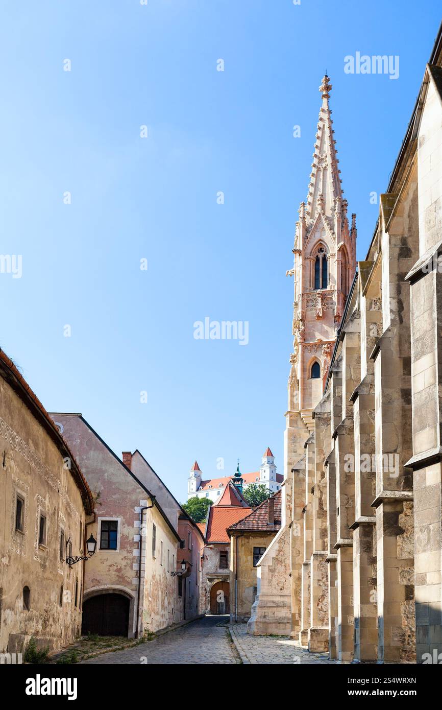 travel to Bratislava city - Farska street with Convent of the Order of ...