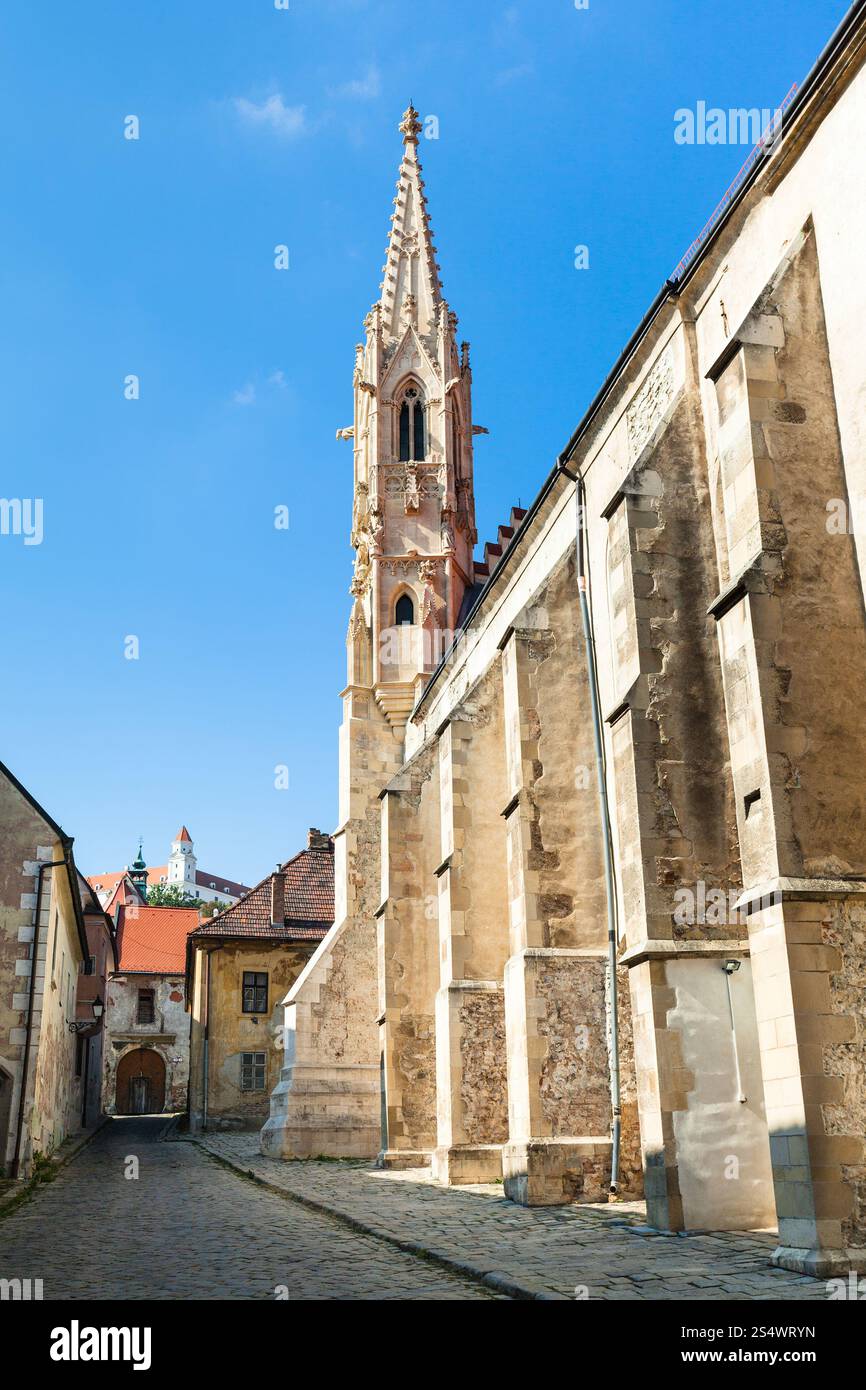 travel to Bratislava city - view of Convent of the Order of St Clare ...