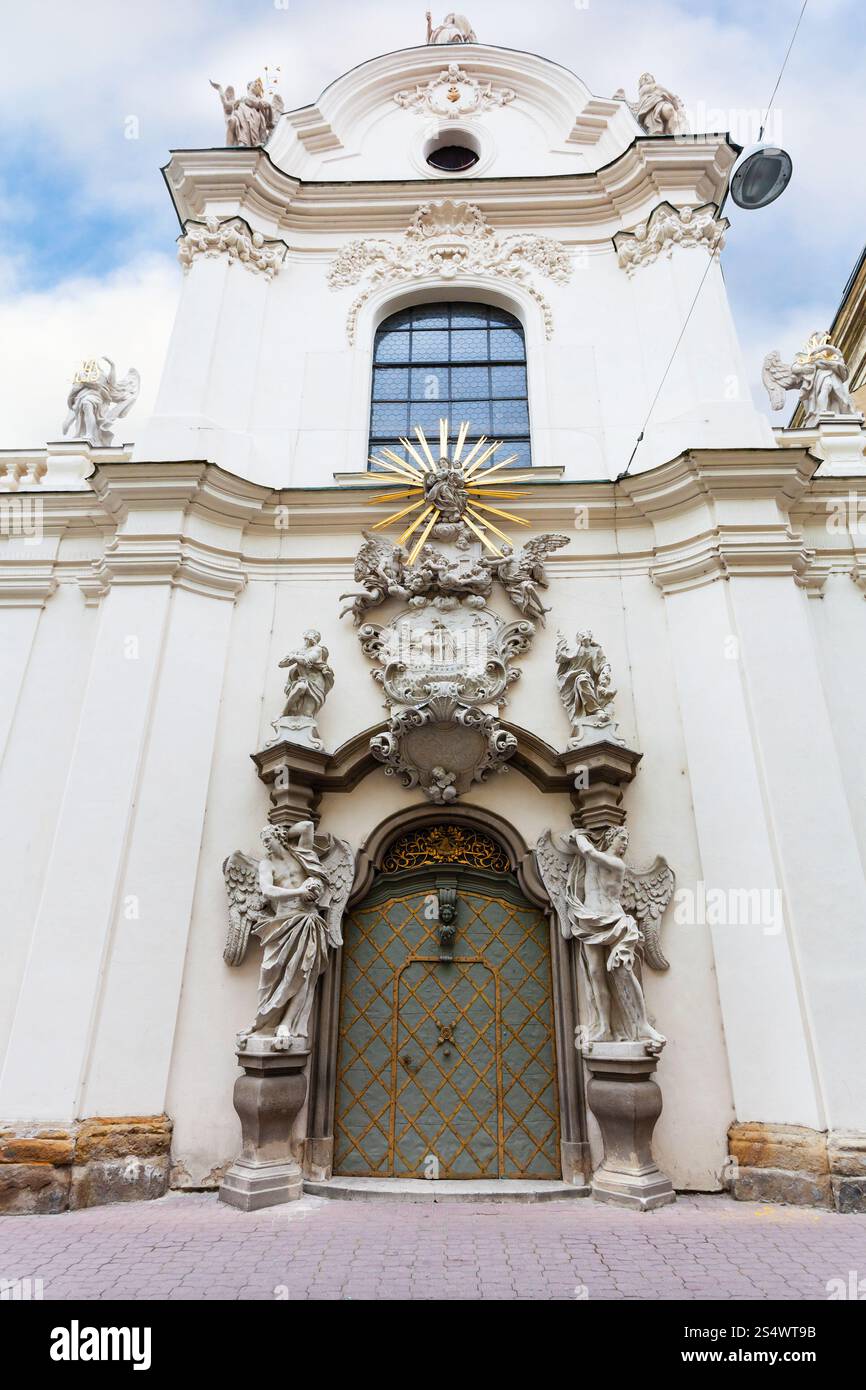 travel to Brno city - entrance to Church of St. John and Loreto of ...