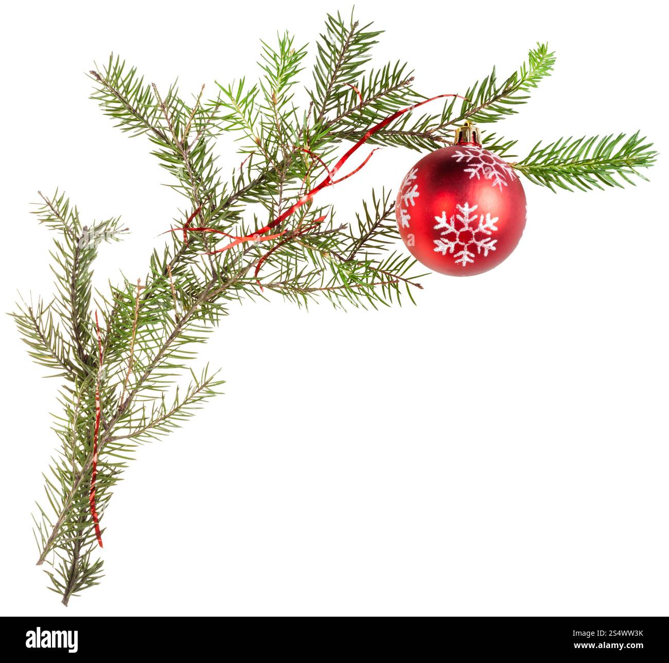 Xmas fir tree decoration Cut Out Stock Images & Pictures - Alamy