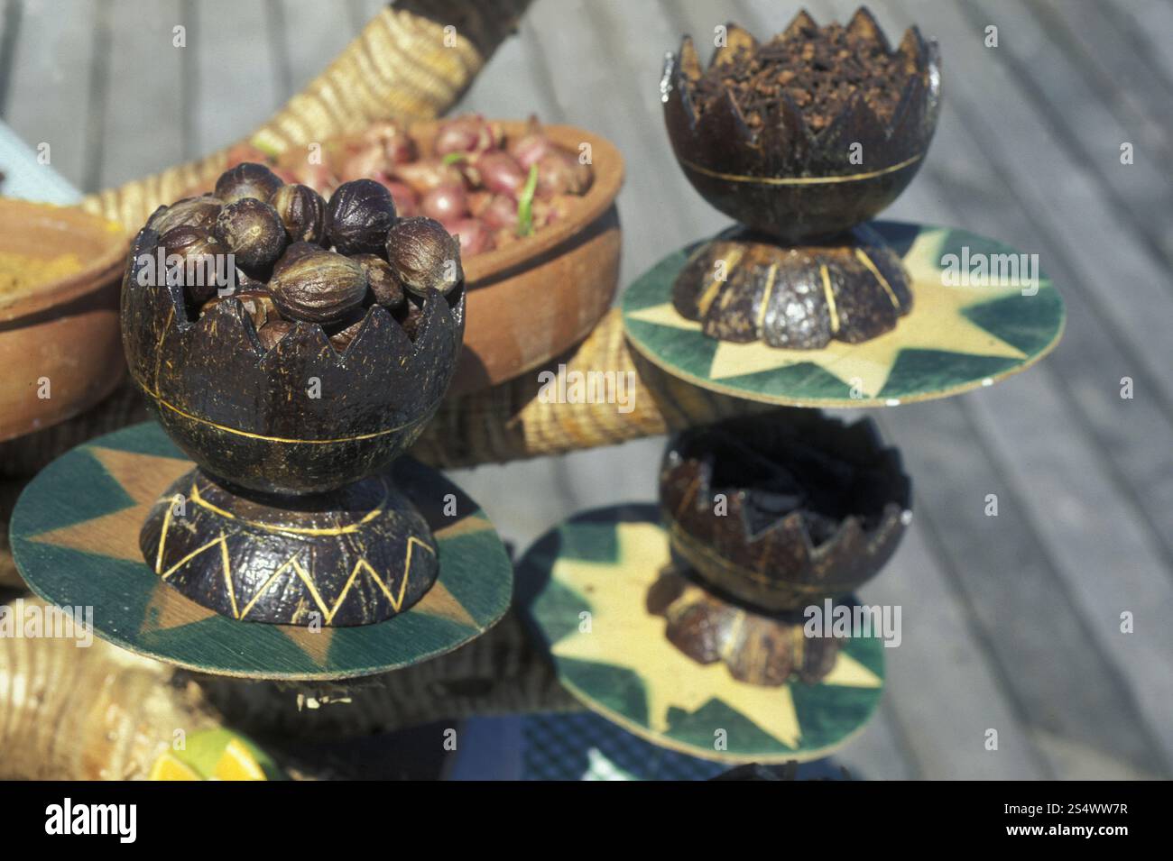 food in a restaurant on a island and atoll of the Maldives Islands in ...