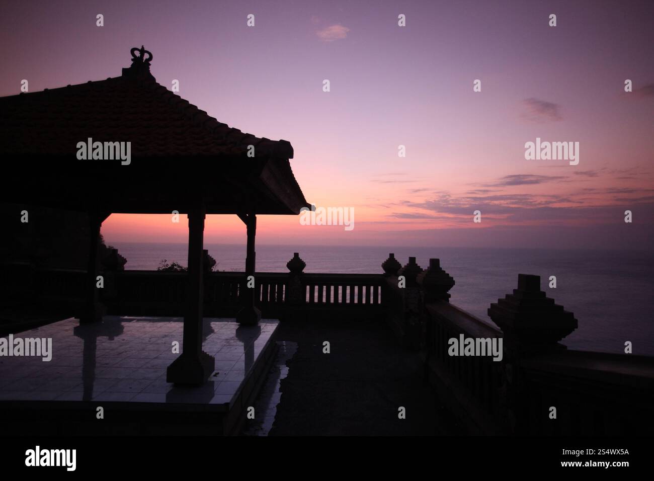 the temple of Ulu Watu Tempel on the island Bali in indonesia in ...