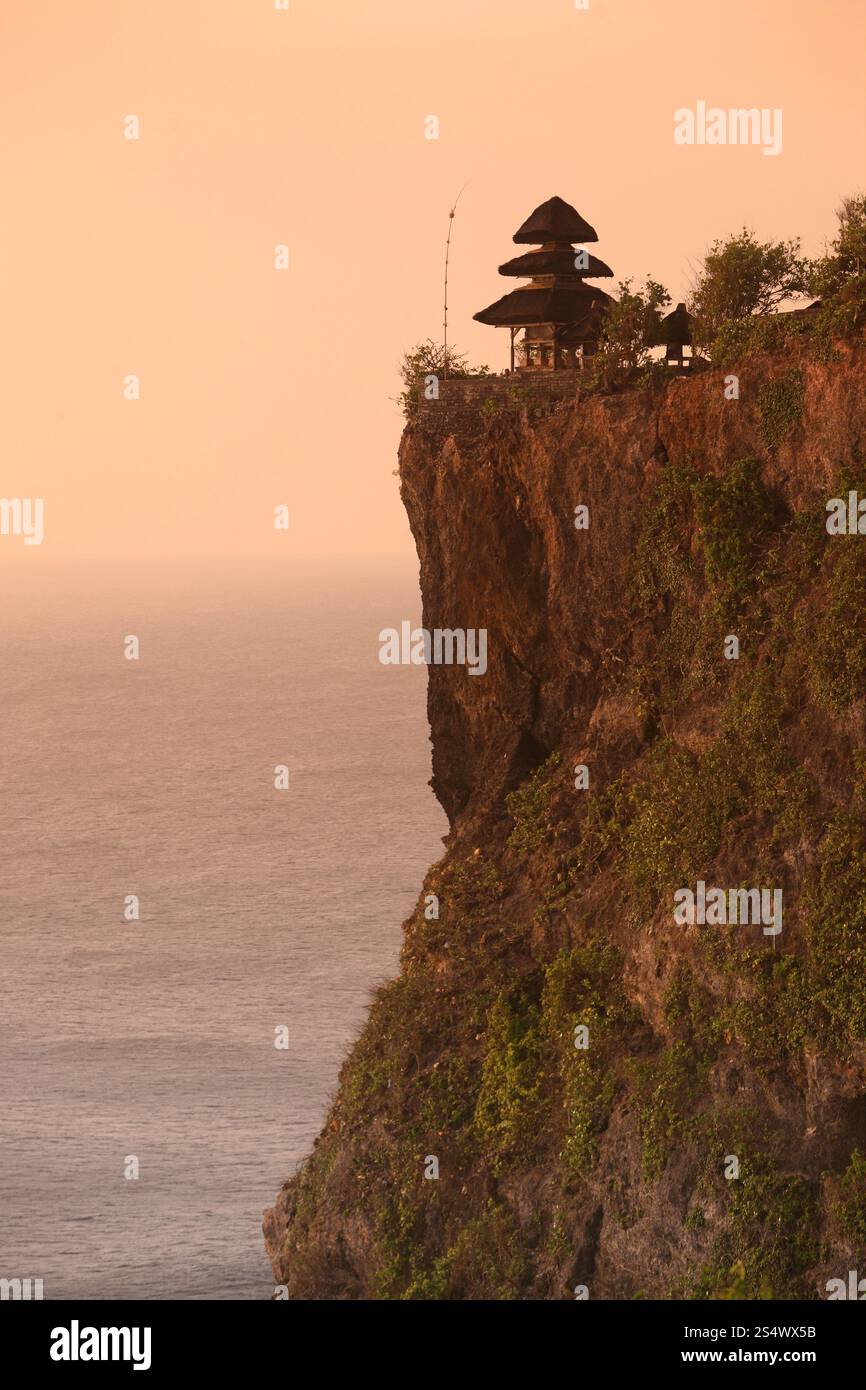 the temple of Ulu Watu Tempel on the island Bali in indonesia in ...