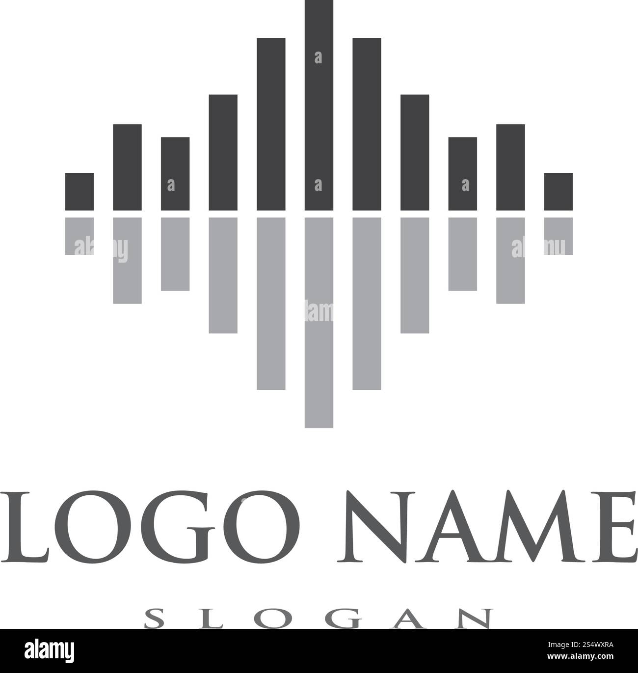 sound wave music logo vector template Stock Vector Image & Art - Alamy