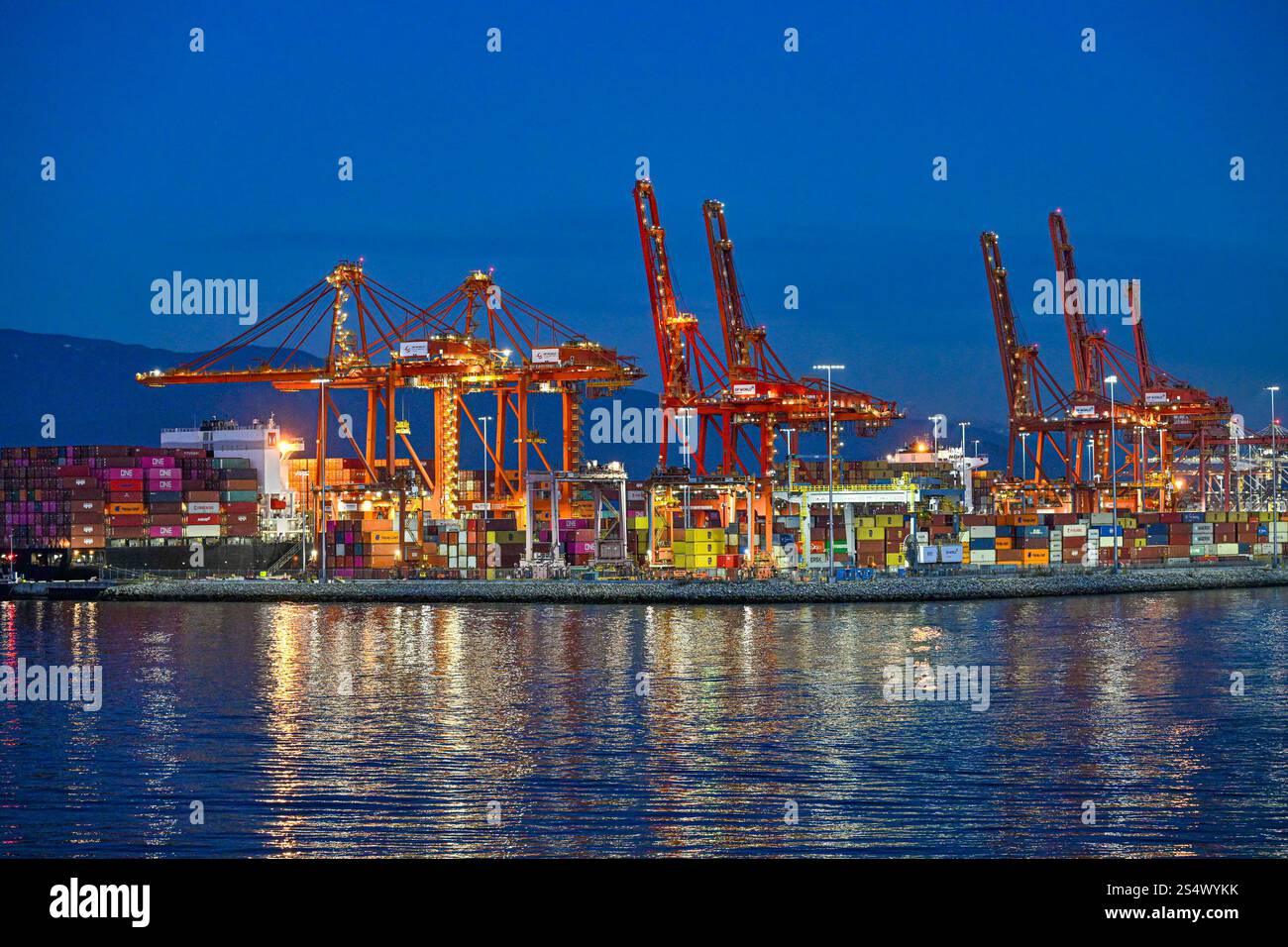 Port of Vancouver, VanTerm Container Terminal, Vancouver, British ...