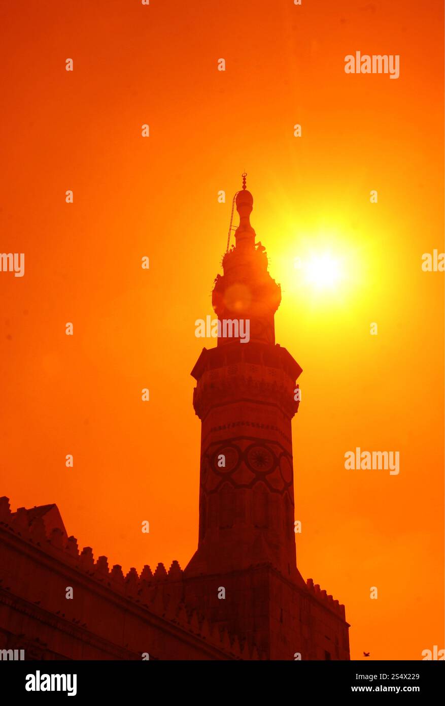 the Umayyad Mosque in the city of Damaskus in Syria in the middle east ...